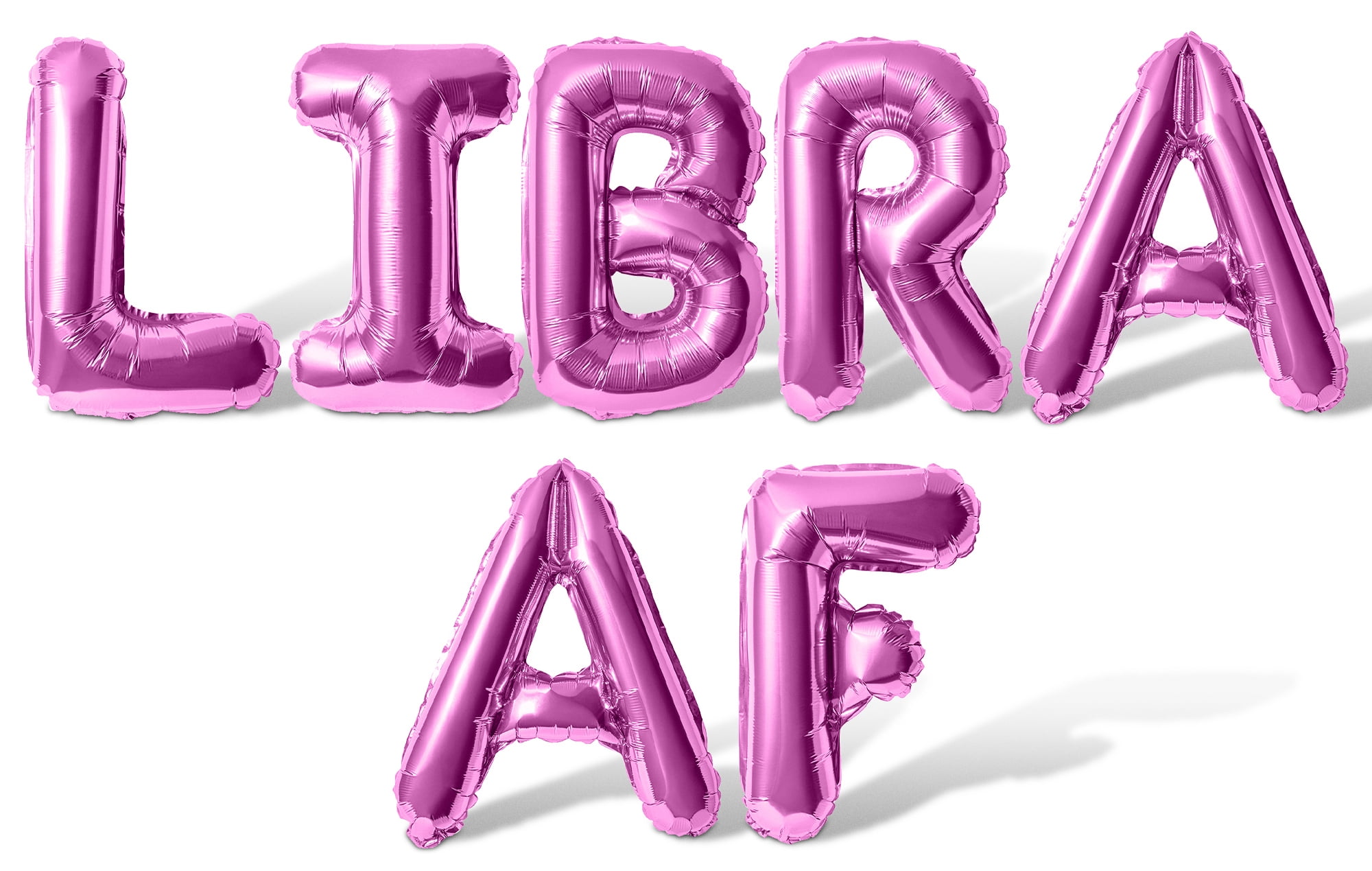 Letter Balloons - LIBRA AF 16" Inch Alphabet Letters Foil Mylar Balloon ...