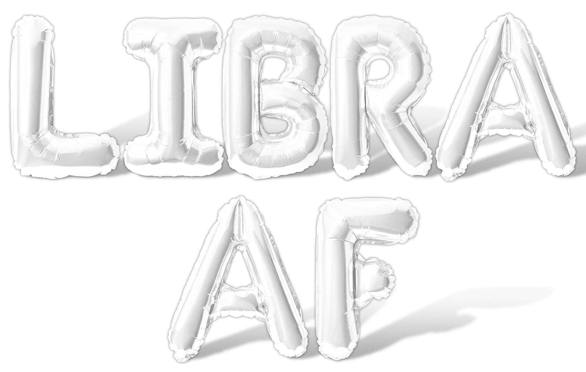 Letter Balloons - LIBRA AF 16" Inch Alphabet Letters Foil Mylar Balloon ...