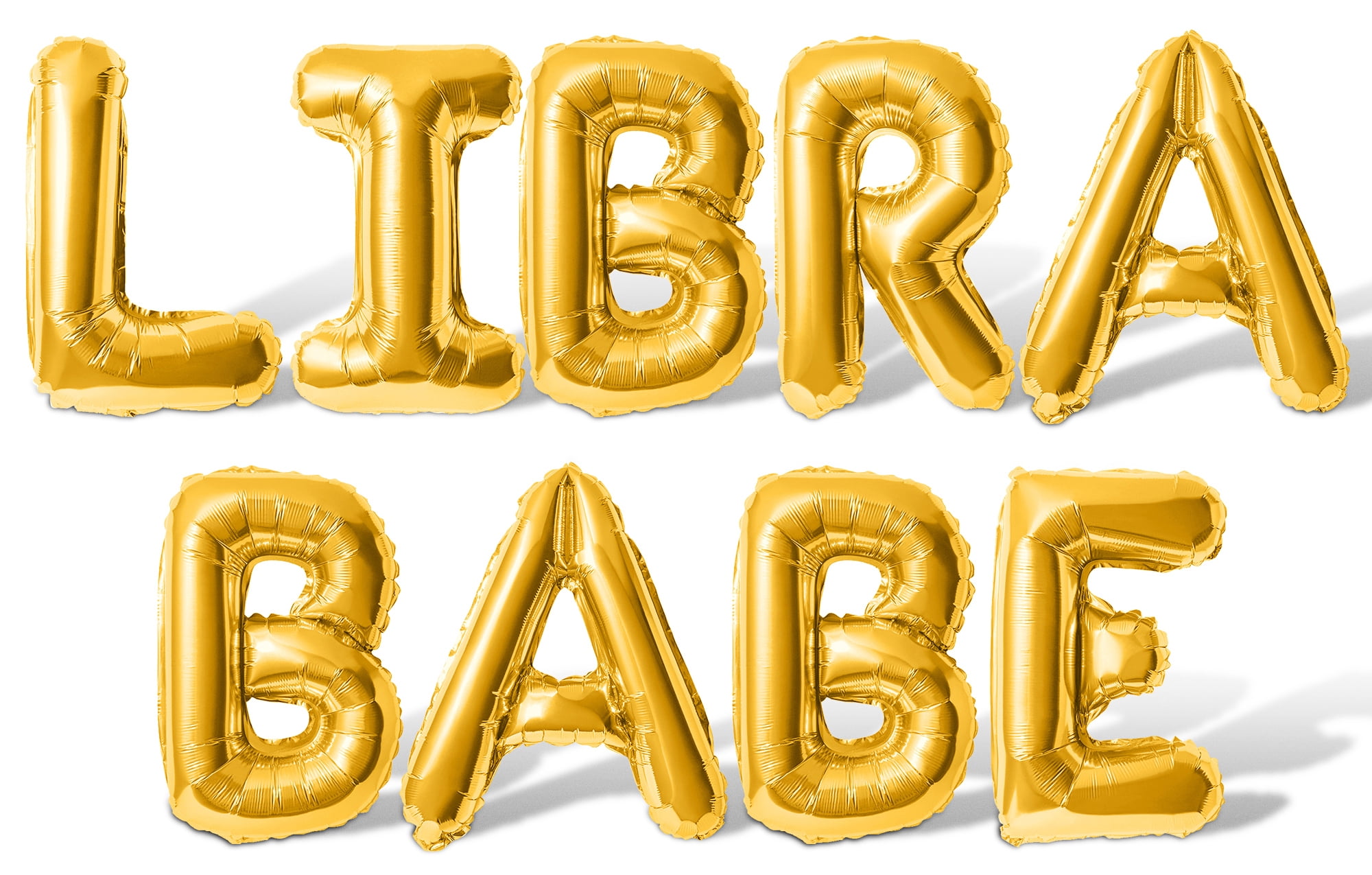 Letter Balloons - LIBRA BABE 16" Inch Alphabet Letters Foil Mylar ...