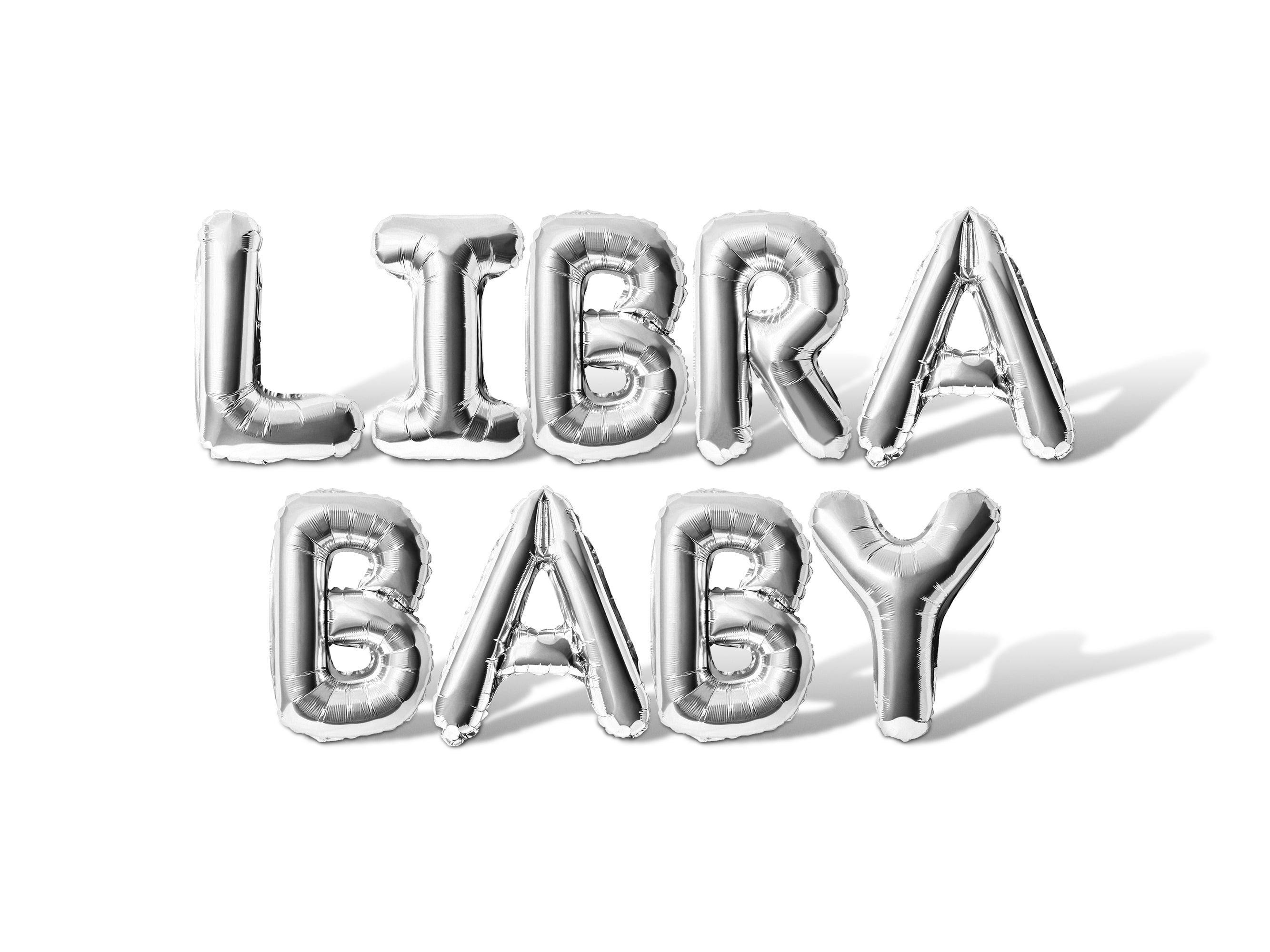 Letter Balloons - LIBRA BABY 16" Inch Alphabet Letters Foil Mylar ...