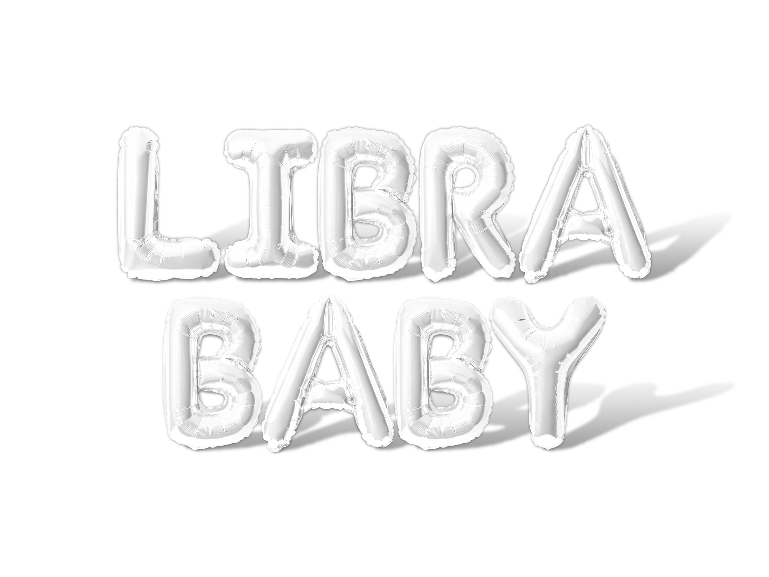Letter Balloons - LIBRA BABY 16" Inch Alphabet Letters Foil Mylar ...