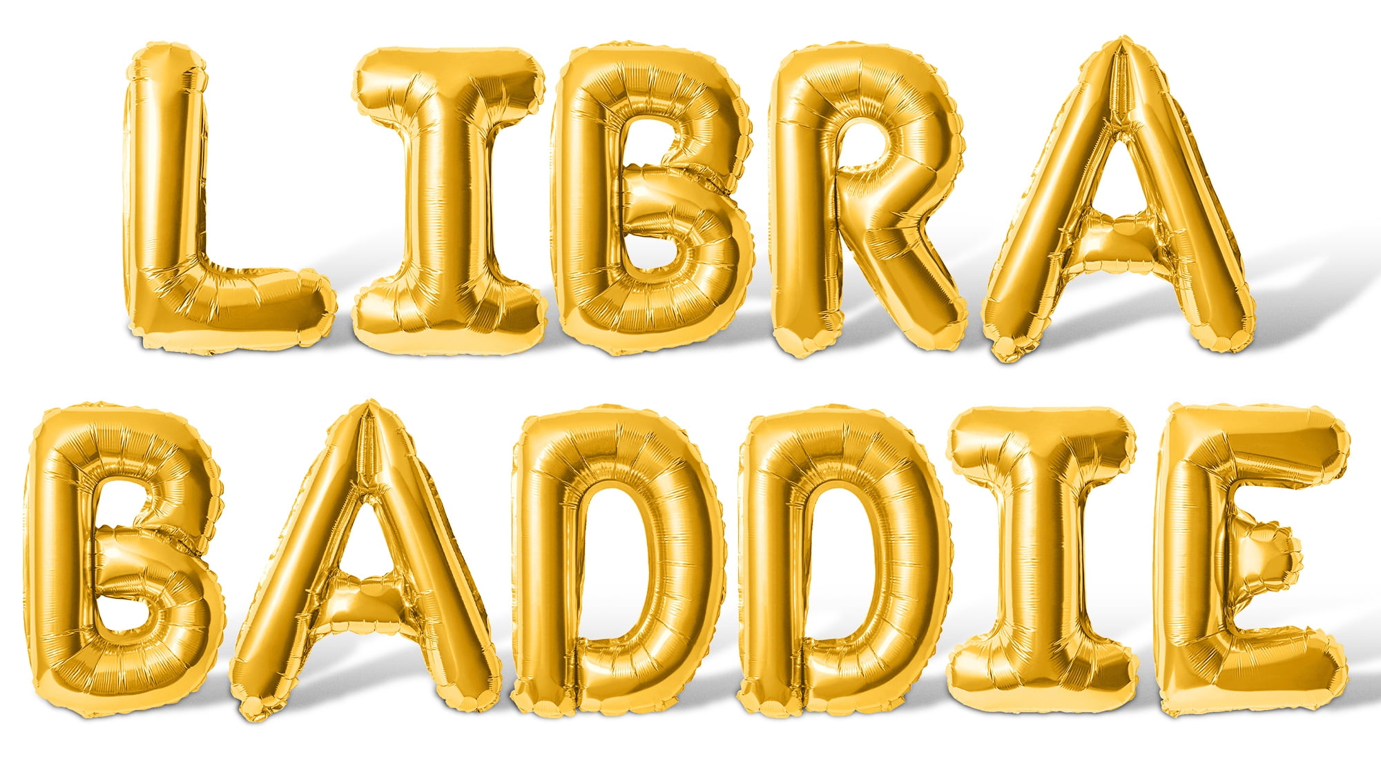 Letter Balloons - LIBRA BADDIE 16" Inch Alphabet Letters Foil Mylar ...