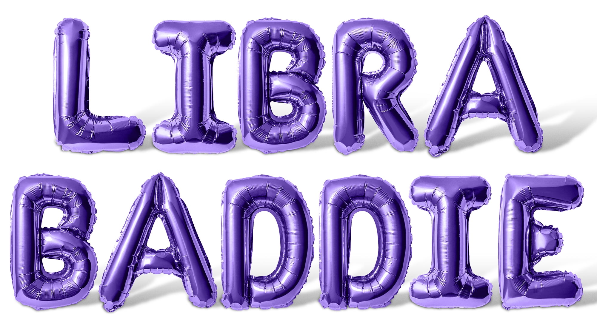 Letter Balloons - LIBRA BADDIE 16" Inch Alphabet Letters Foil Mylar ...