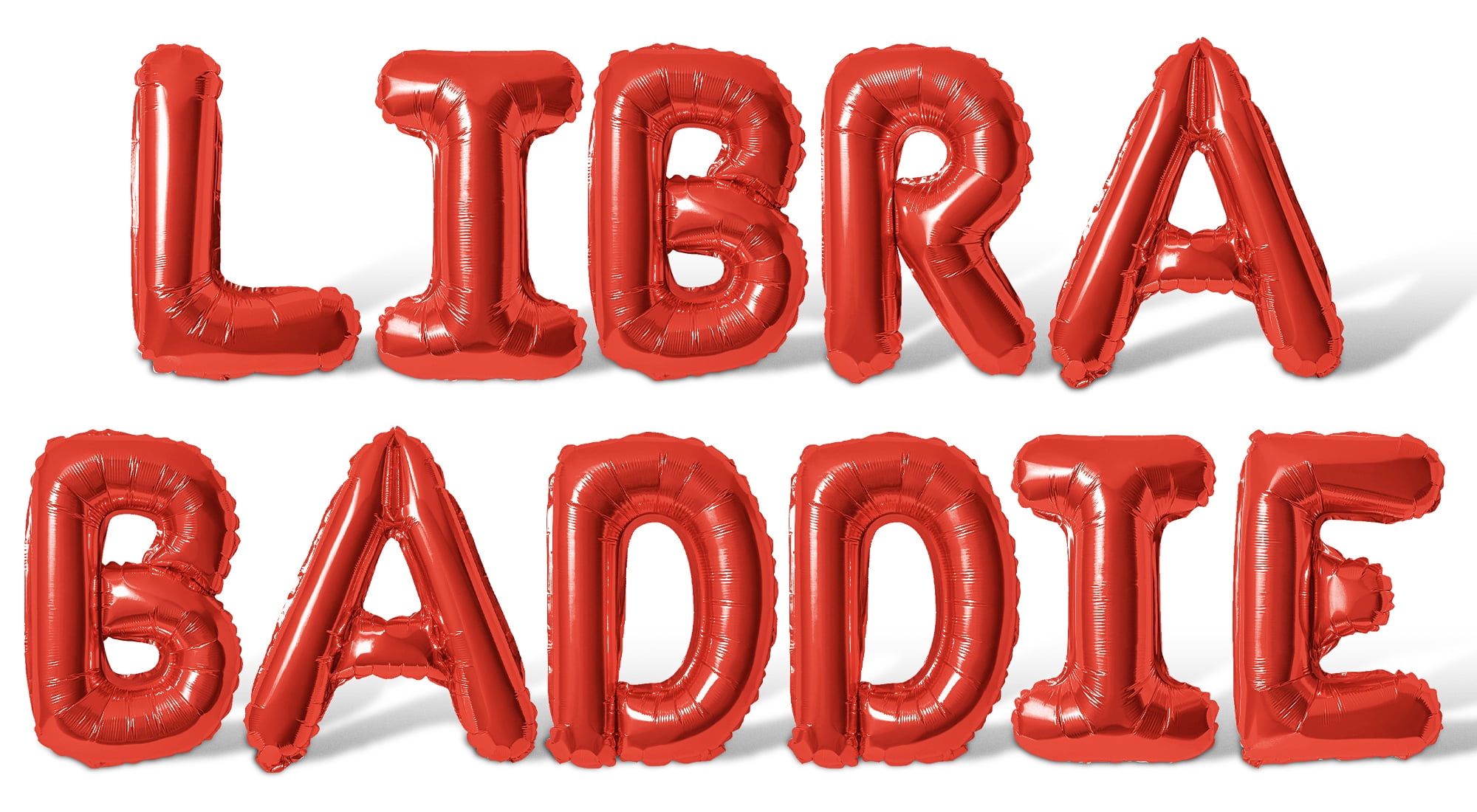 Letter Balloons - LIBRA BADDIE 16" Inch Alphabet Letters Foil Mylar ...