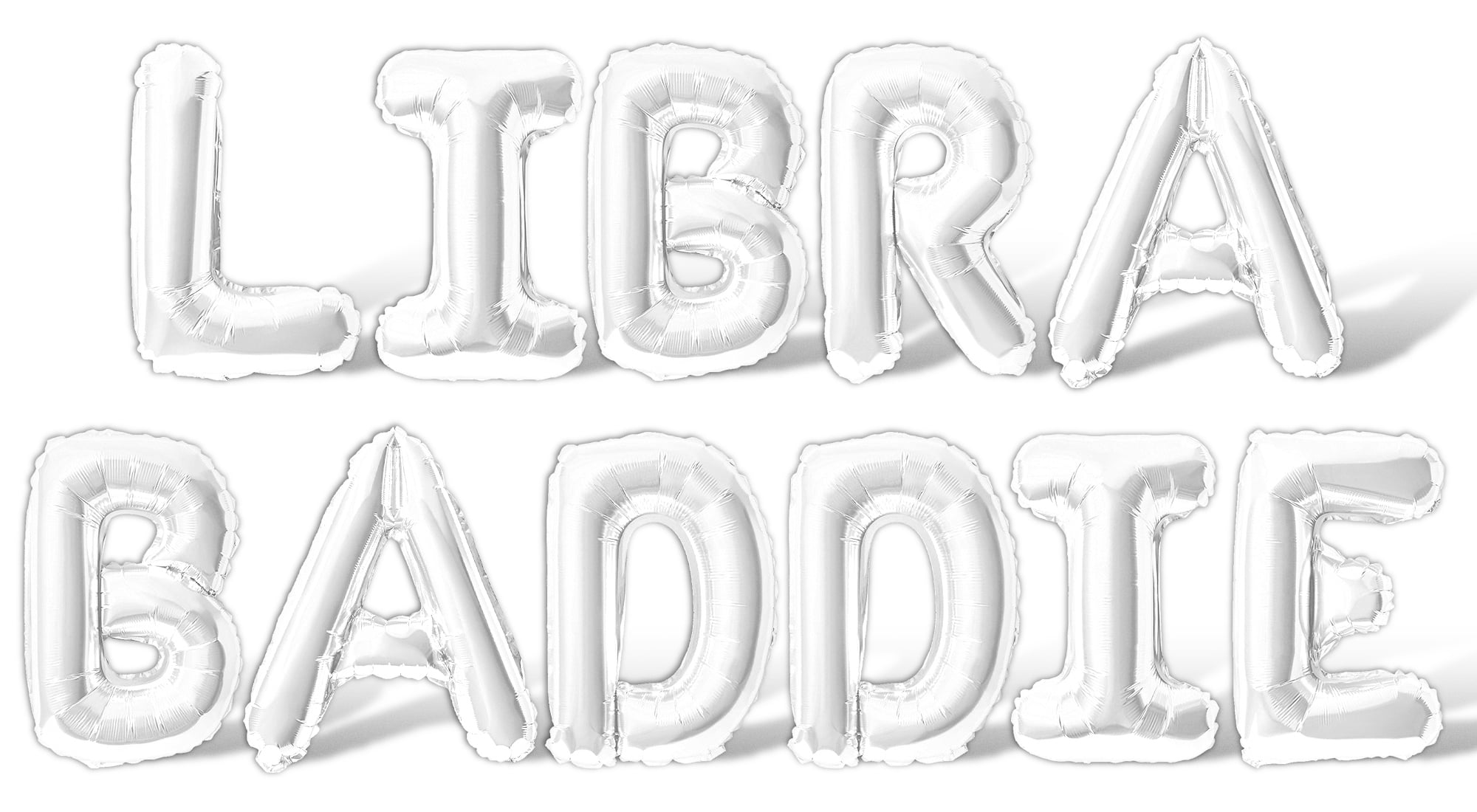 Letter Balloons - LIBRA BADDIE 16" Inch Alphabet Letters Foil Mylar ...