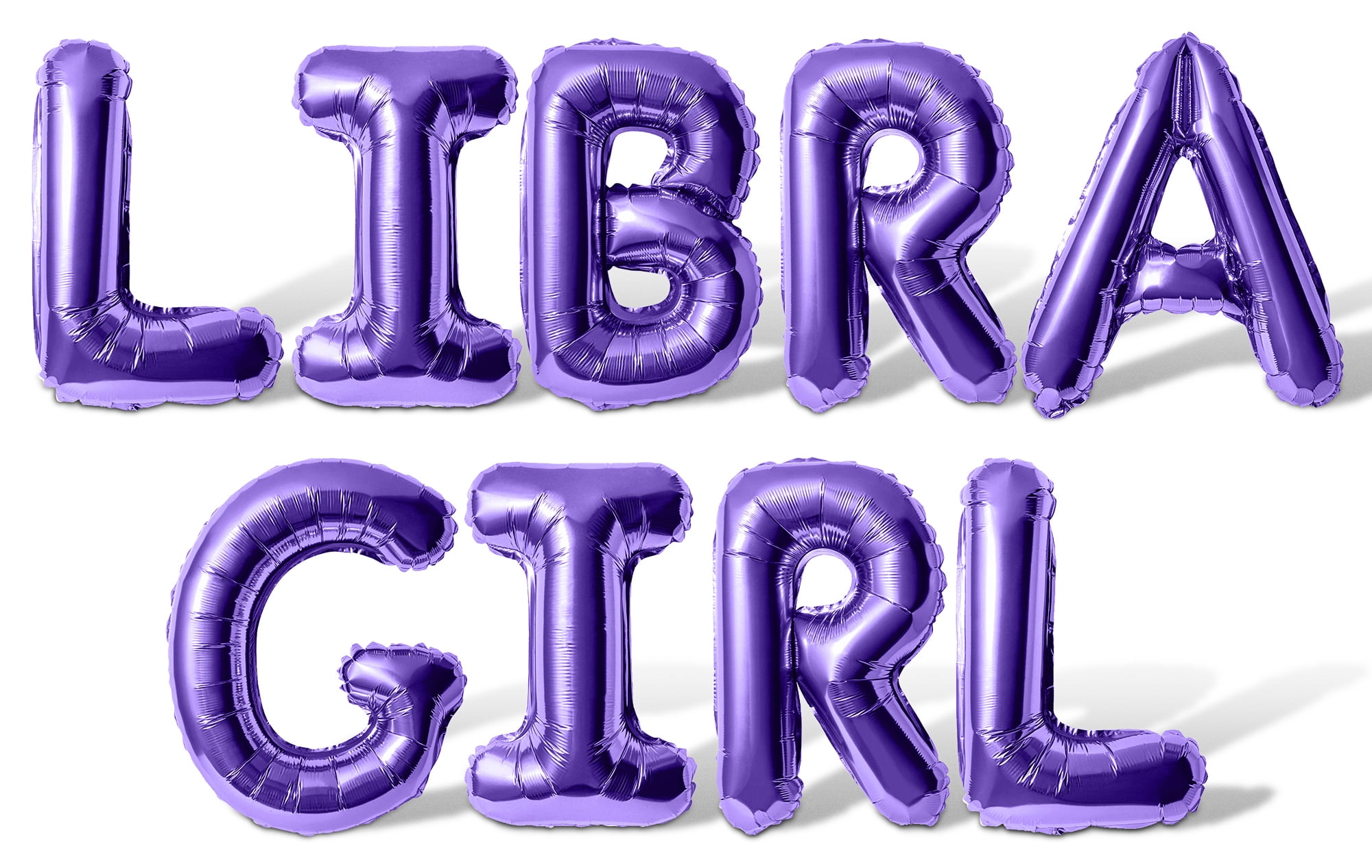 Letter Balloons - LIBRA GIRL 16" Inch Alphabet Letters Foil Mylar ...