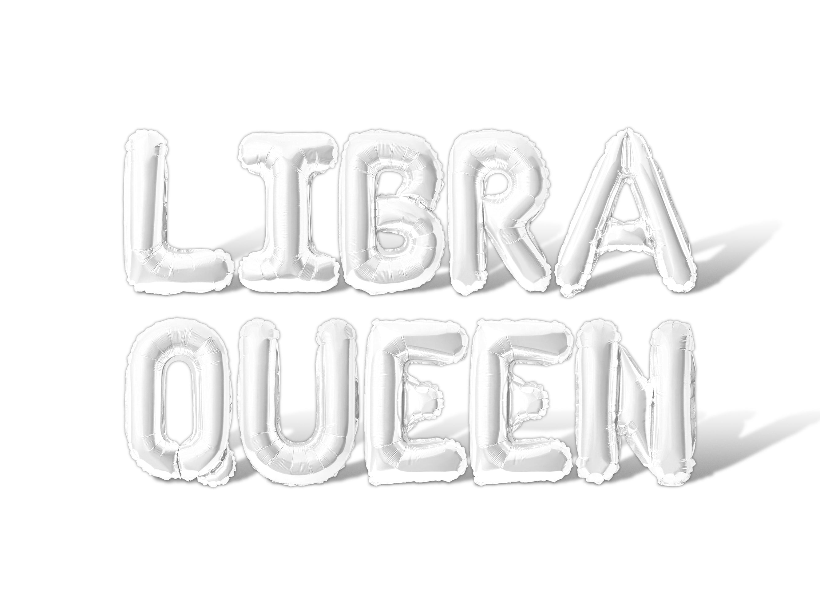 Letter Balloons - LIBRA QUEEN 16" Inch Alphabet Letters Foil Mylar ...