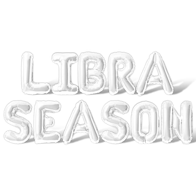 Letter Balloons - LIBRA SEASON 16" Inch Alphabet Letters Foil Mylar ...