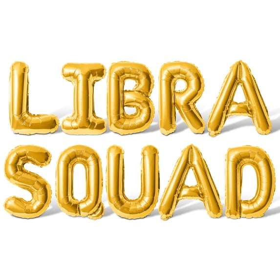 Letter Balloons - LIBRA SQUAD 16" Inch Alphabet Letters Foil Mylar ...