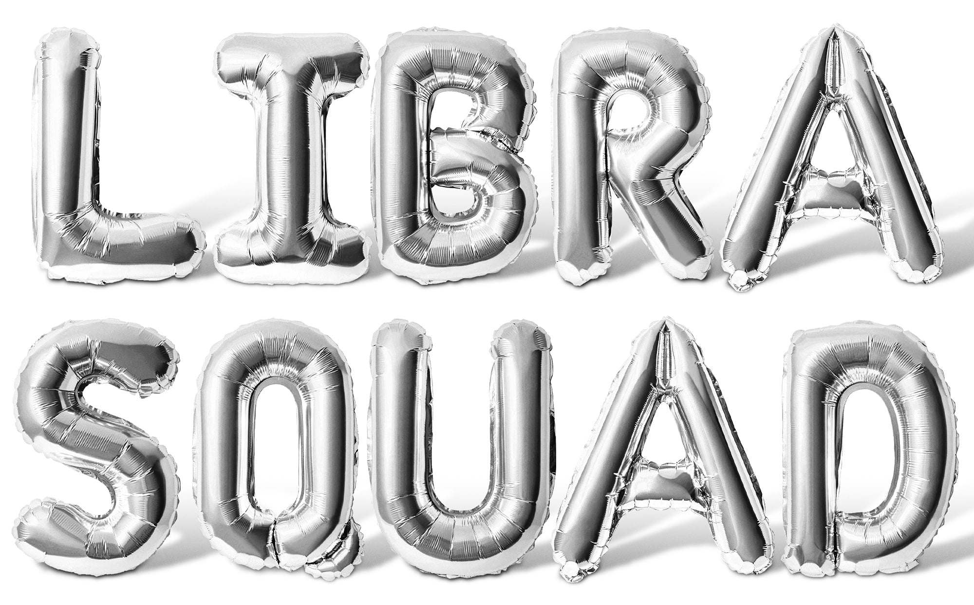 Letter Balloons - LIBRA SQUAD 16" Inch Alphabet Letters Foil Mylar ...