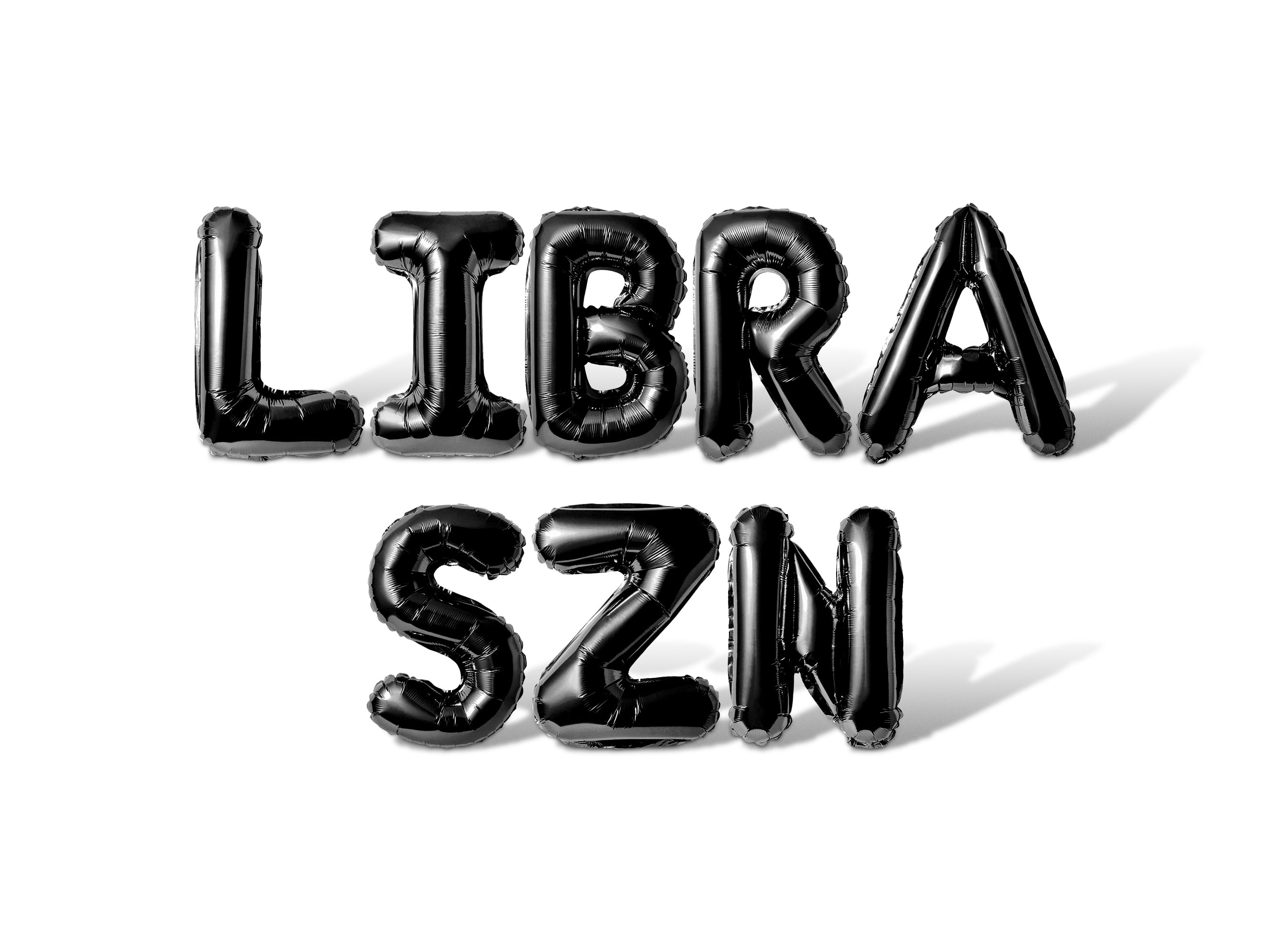 Letter Balloons - LIBRA SZN 16" Inch Alphabet Letters Foil Mylar Balloon Birthday Party Banner ...
