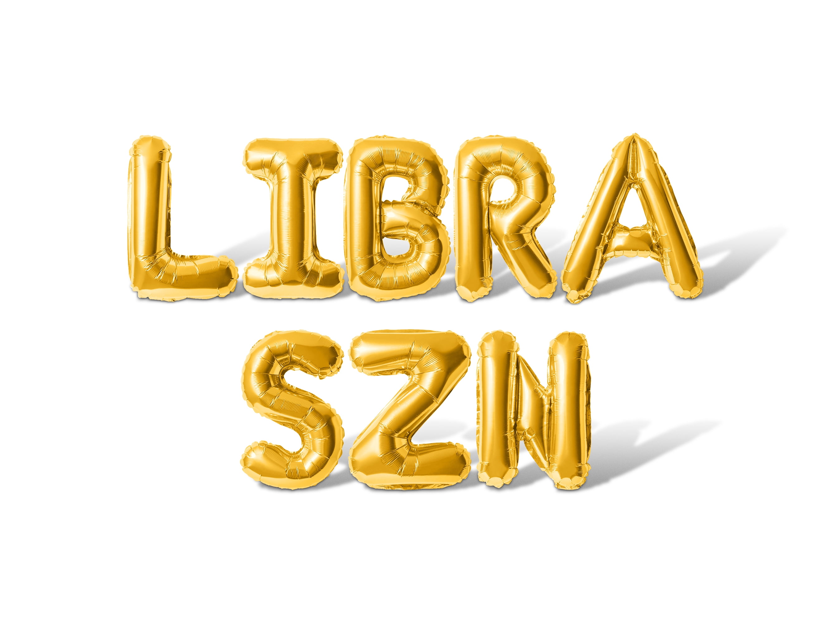Letter Balloons - LIBRA SZN 16" Inch Alphabet Letters Foil Mylar ...