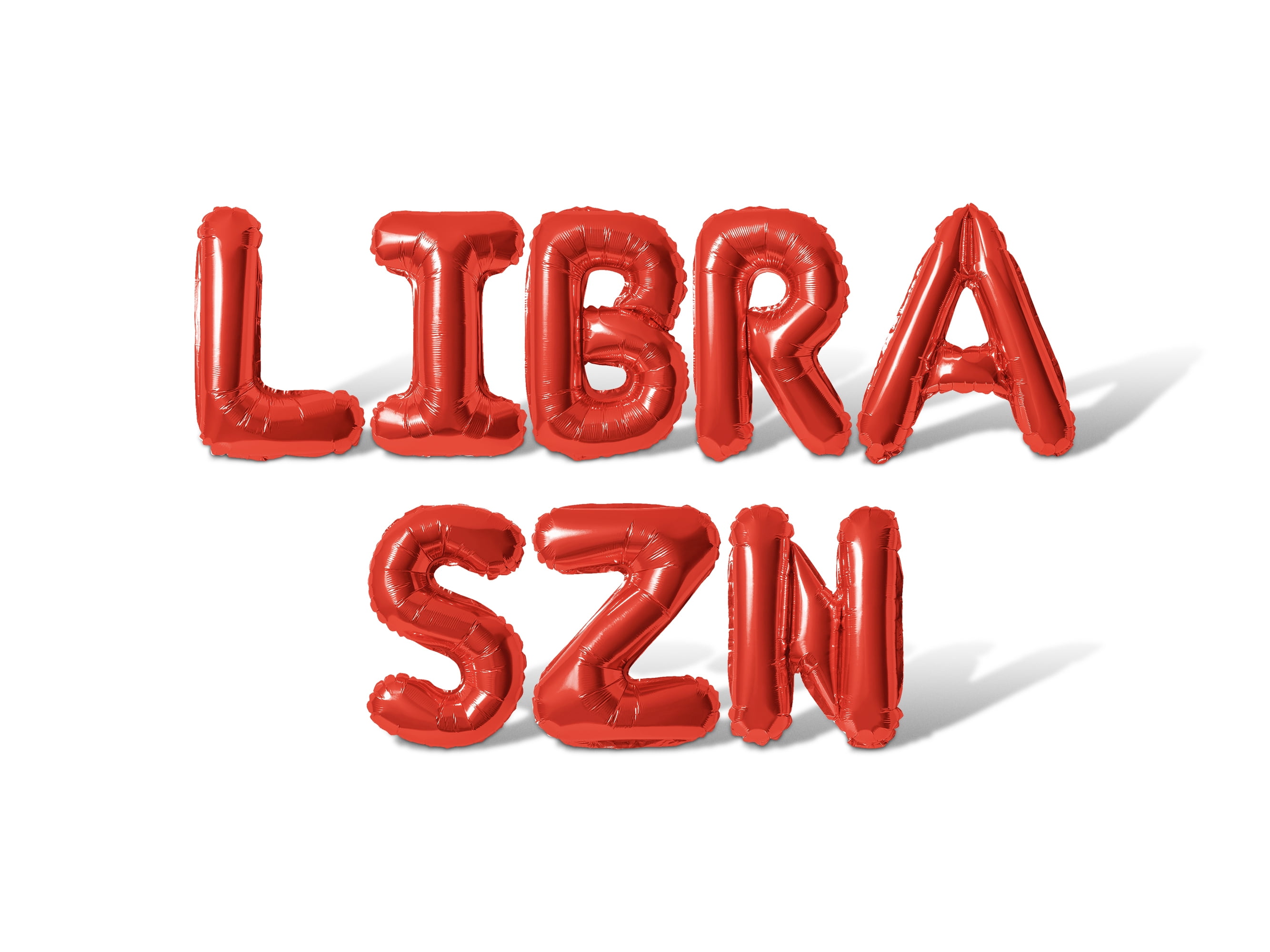 Letter Balloons - LIBRA SZN 16" Inch Alphabet Letters Foil Mylar ...