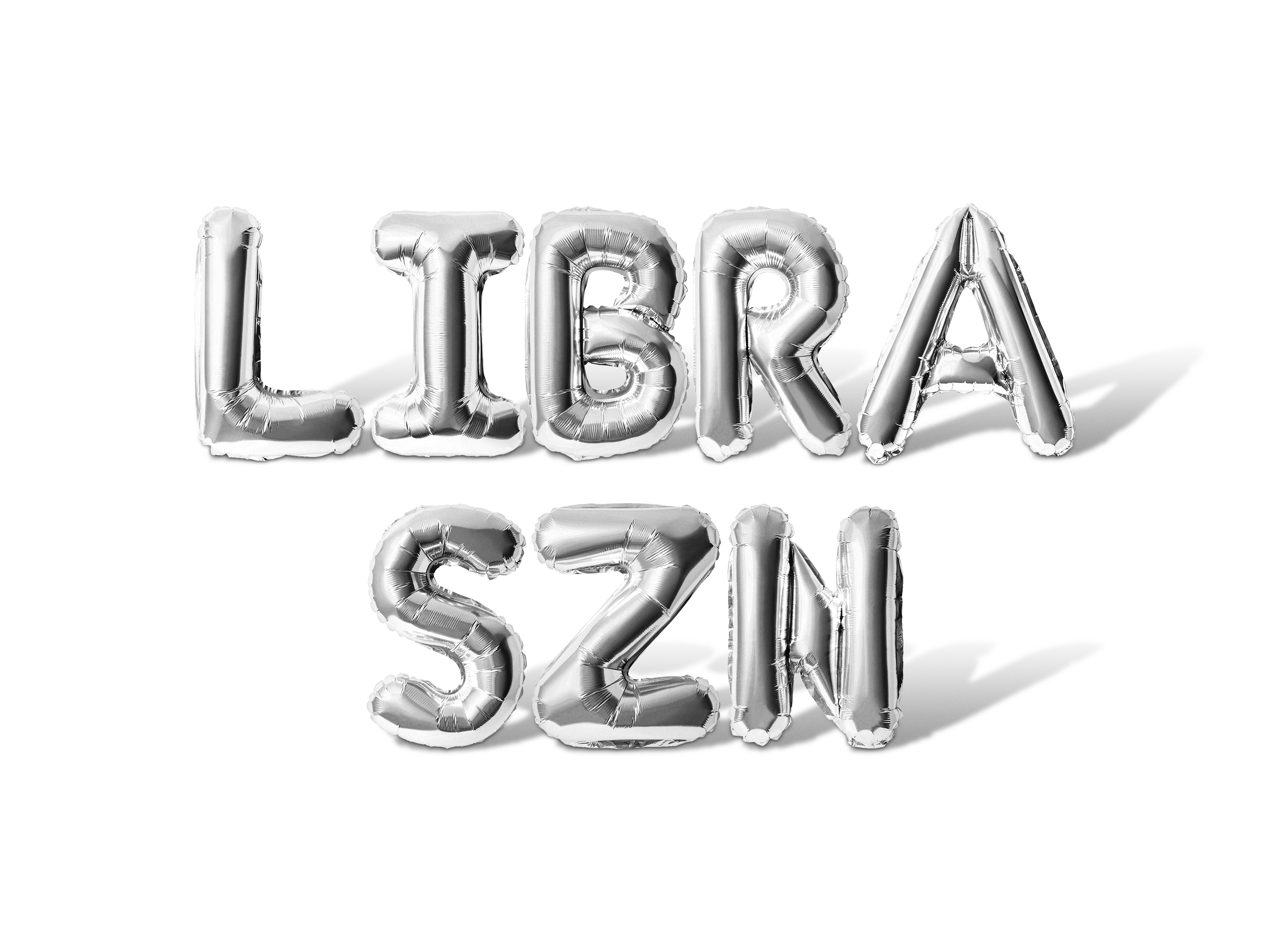 Letter Balloons - LIBRA SZN 16" Inch Alphabet Letters Foil Mylar ...