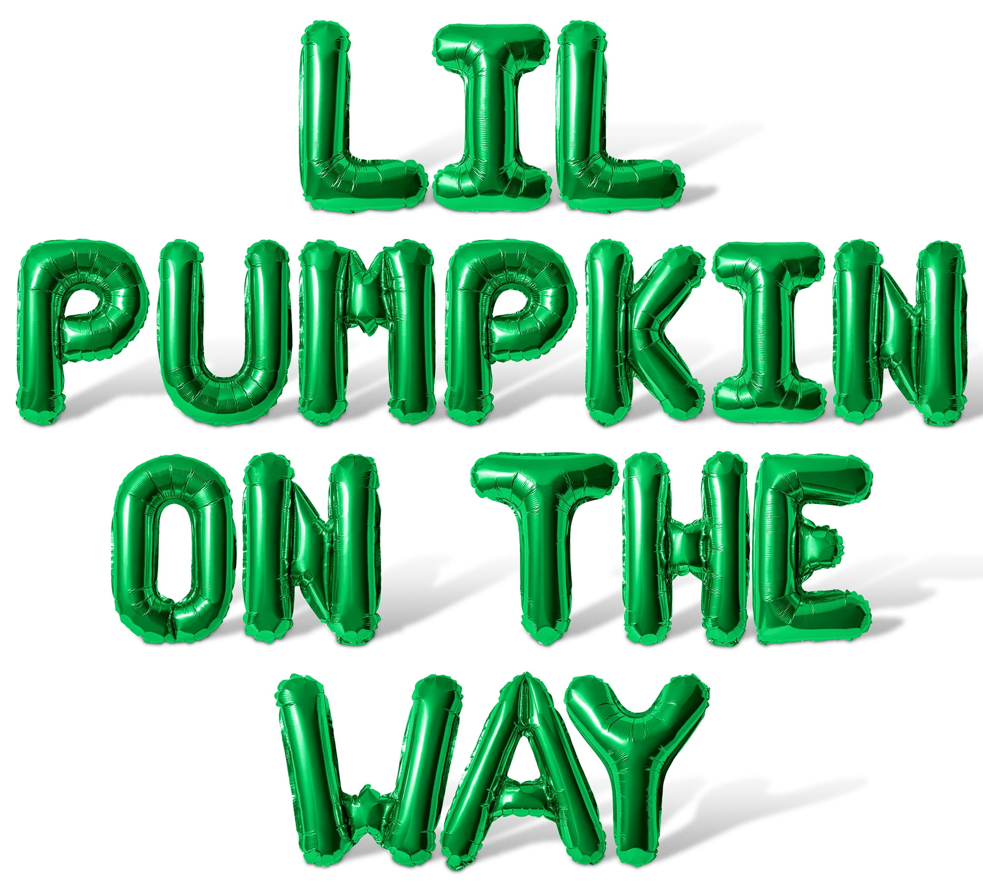Letter Balloons - LIL PUMPKIN ON THE WAY 16" Inch Alphabet Letters Foil ...