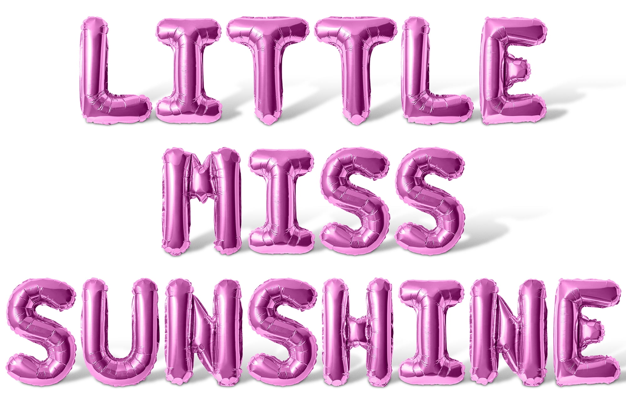 Letter Balloons - LITTLE MISS SUNSHINE 16" Inch Alphabet Letters Foil ...