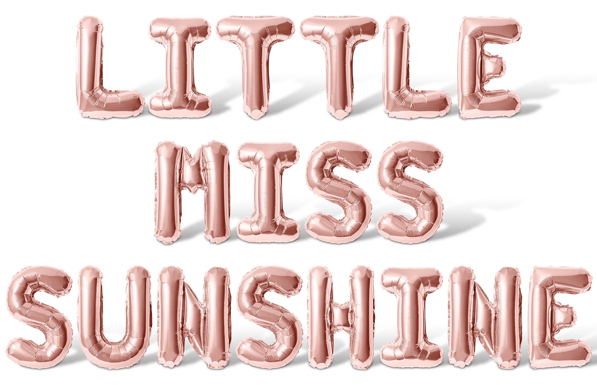 Letter Balloons - LITTLE MISS SUNSHINE 16" Inch Alphabet Letters Foil ...