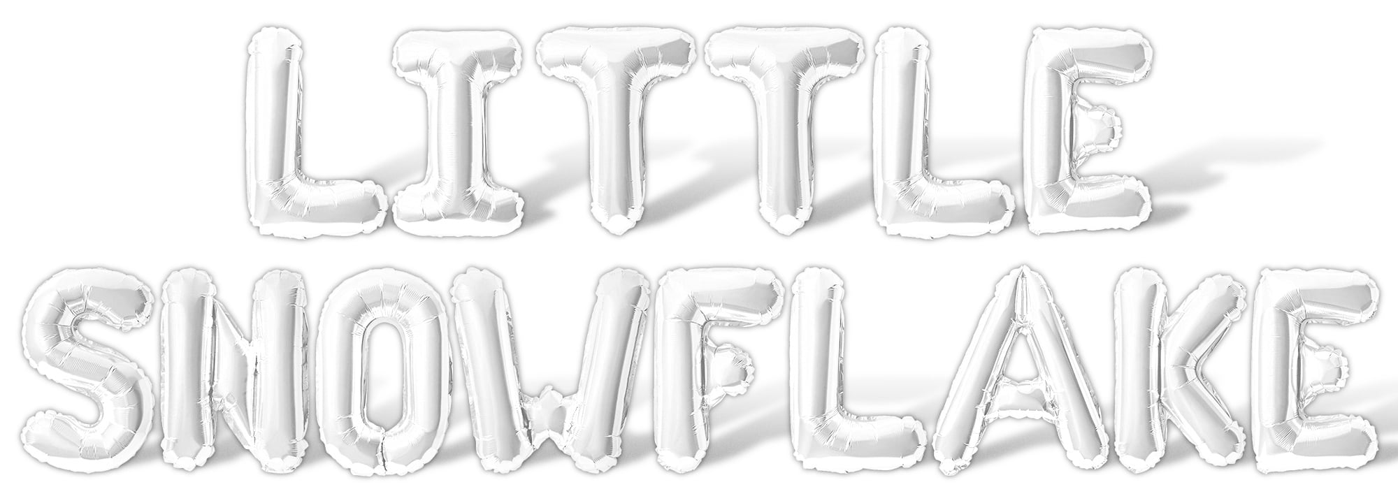 Letter Balloons - LITTLE SNOW FLAKE 16" Inch Alphabet Letters Foil ...
