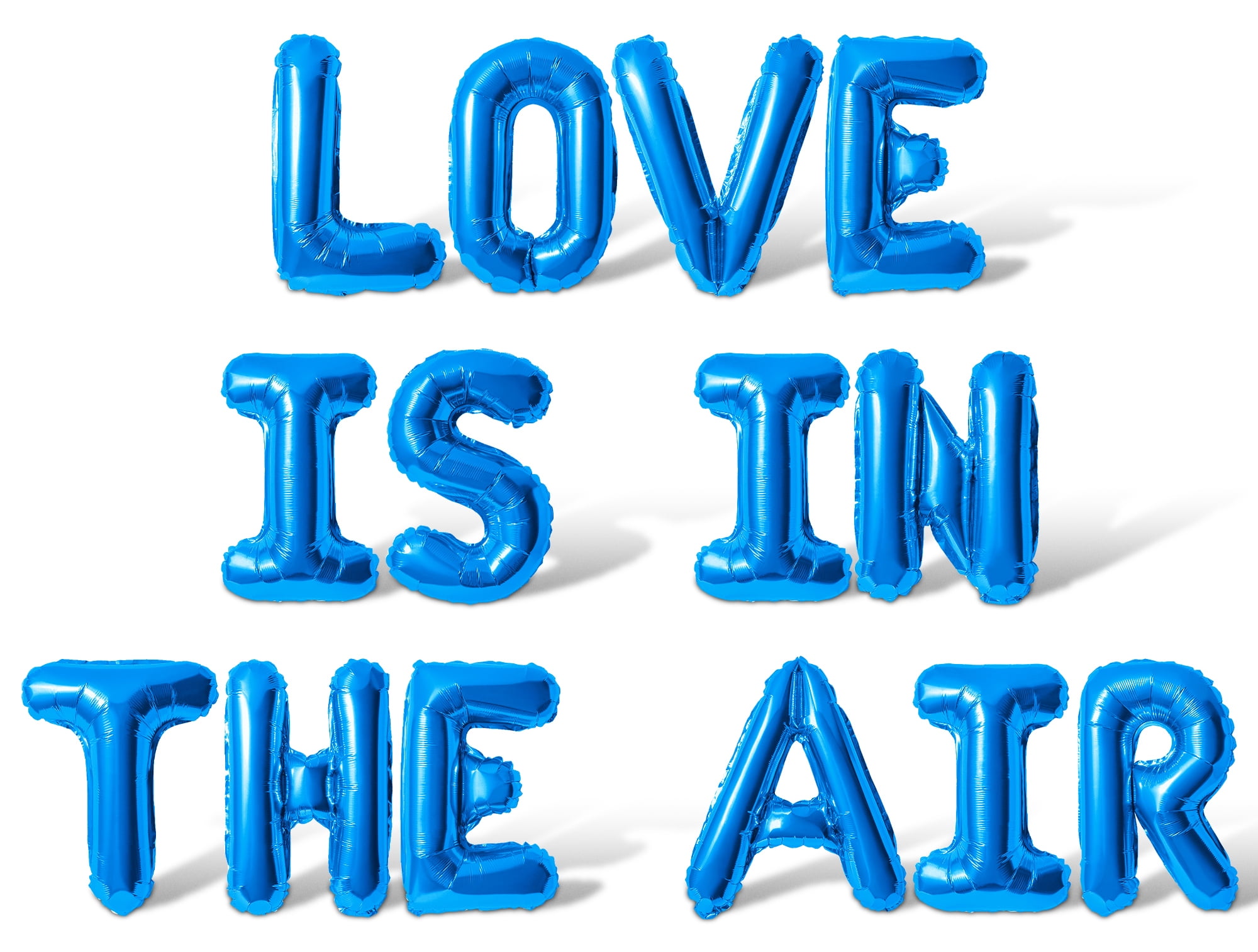 Letter Balloons - LOVE IS IN THE AIR 16" Inch Alphabet Letters Foil ...