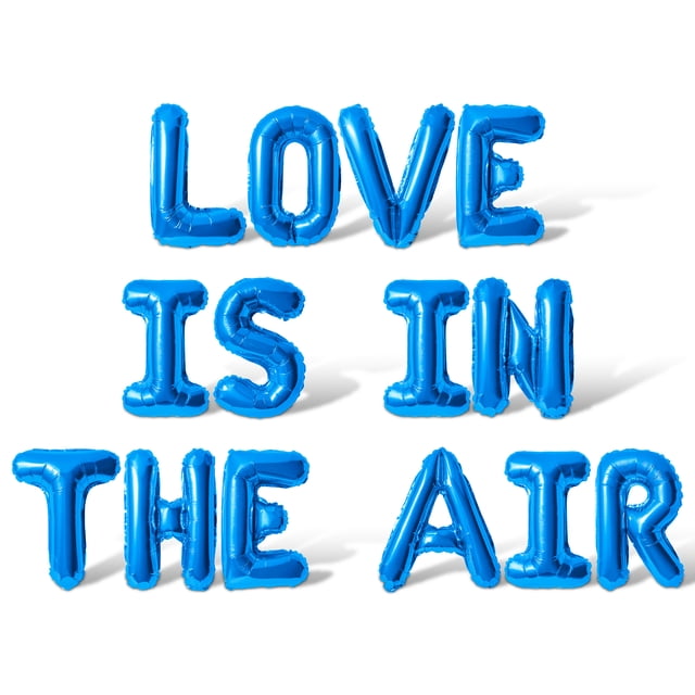 Letter Balloons - LOVE IS IN THE AIR 16" Inch Alphabet Letters Foil ...