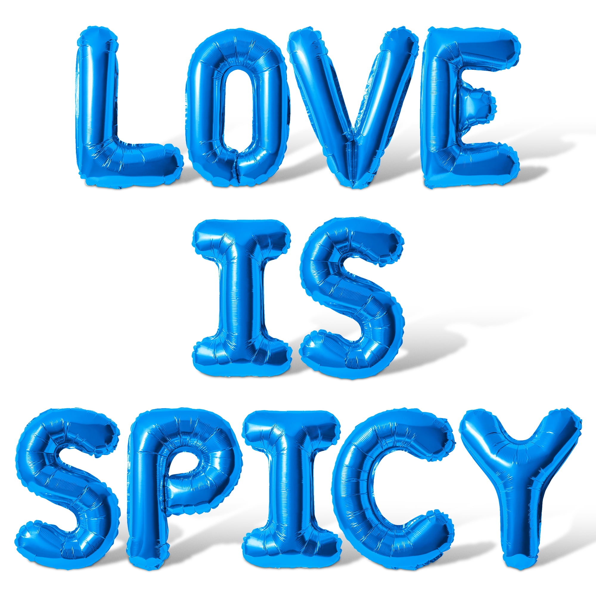 Letter Balloons - LOVE IS SPICY 16" Inch Alphabet Letters Foil Mylar ...