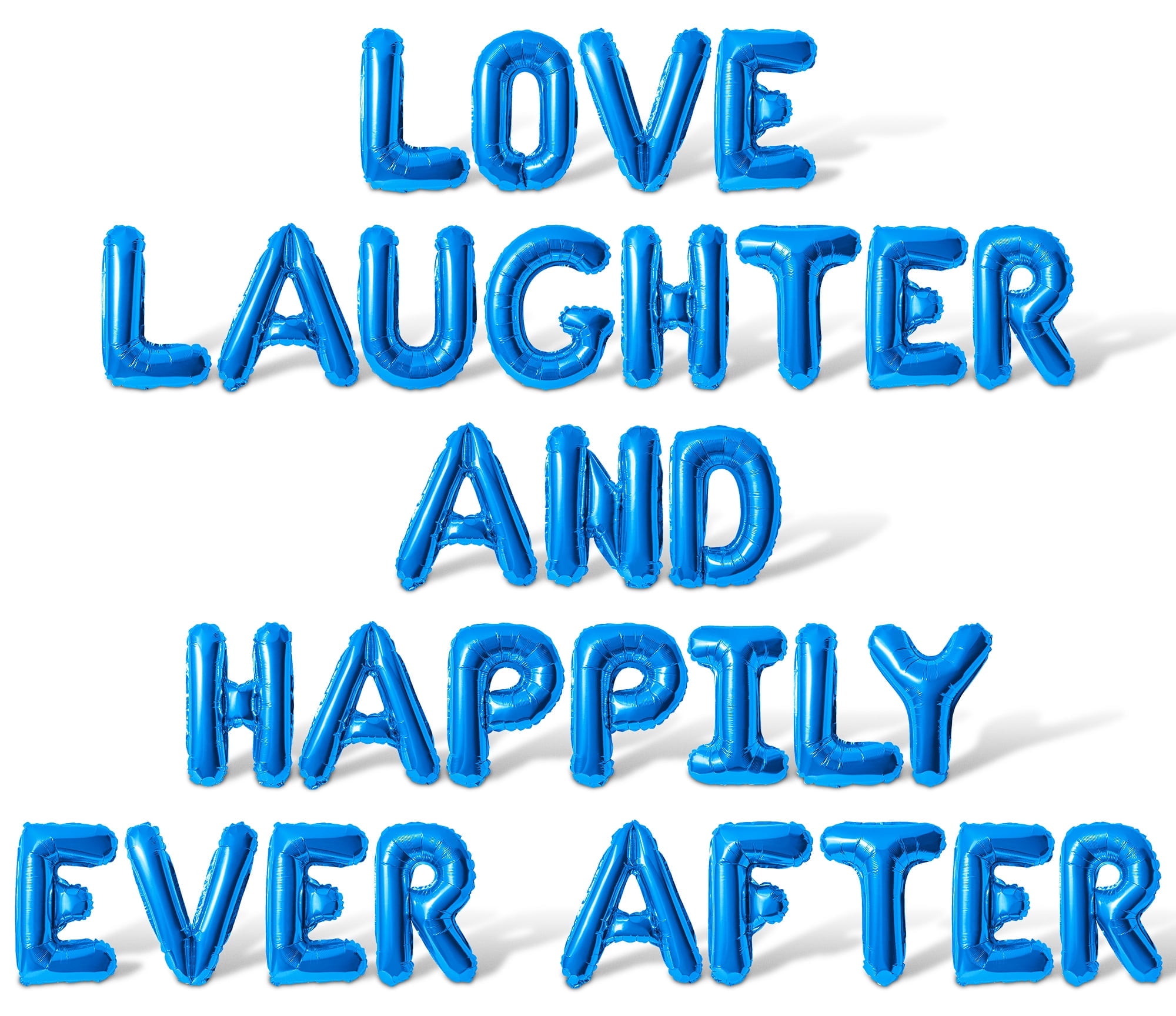 Letter Balloons - LOVE LAUGHTER AND HAPPILY EVER AFTER 16" Inch ...