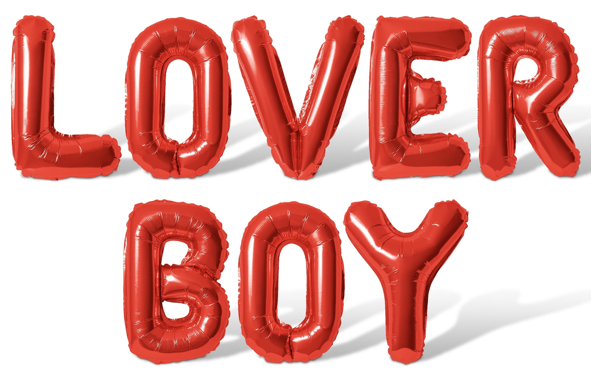 Letter Balloons - LOVER BOY 16" Inch Alphabet Letters Foil Mylar ...