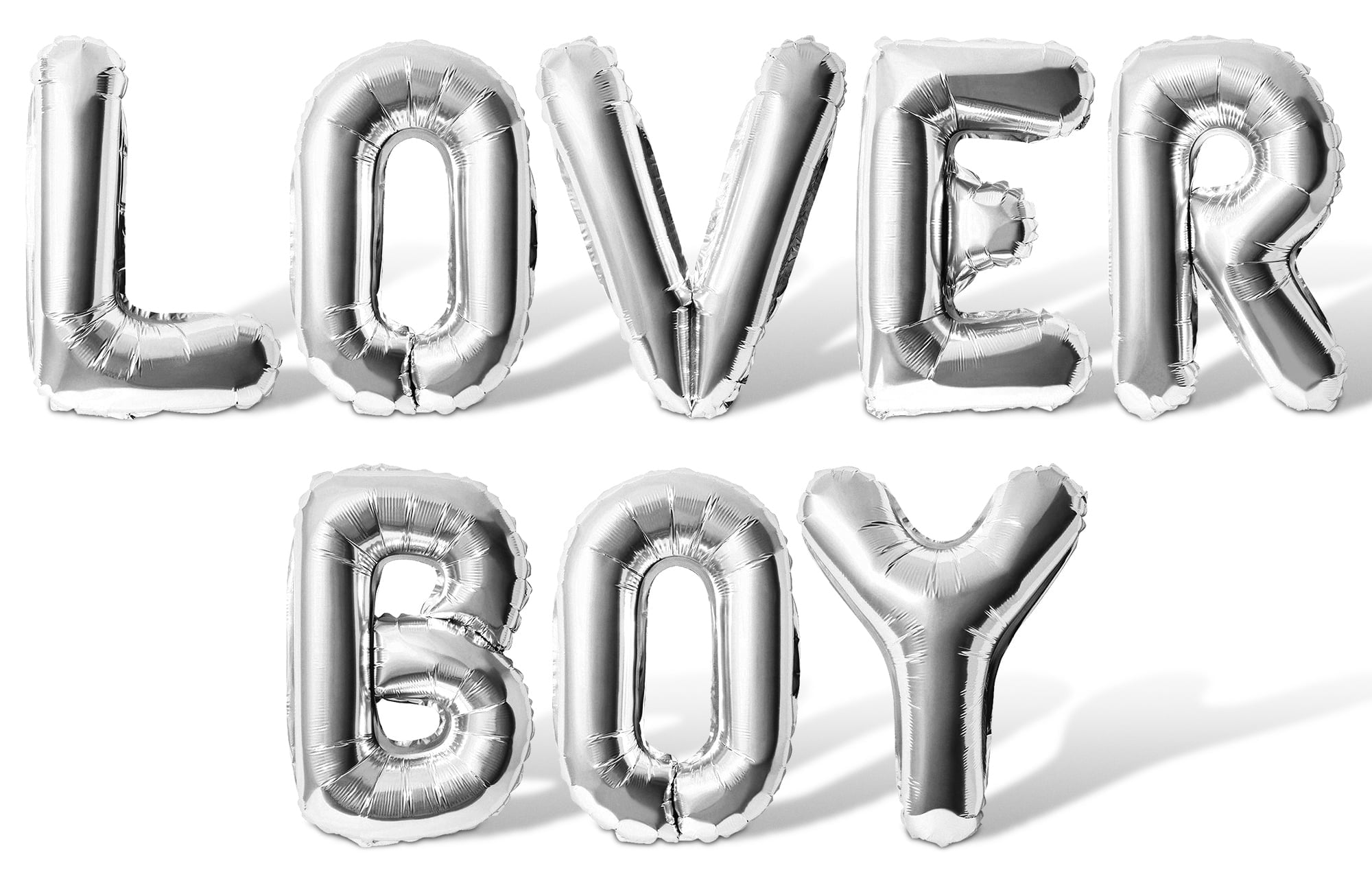 Letter Balloons - LOVER BOY 16" Inch Alphabet Letters Foil Mylar ...