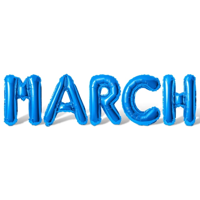 Letter Balloons - MARCH 16" Inch Alphabet Letters Foil Mylar Balloon ...