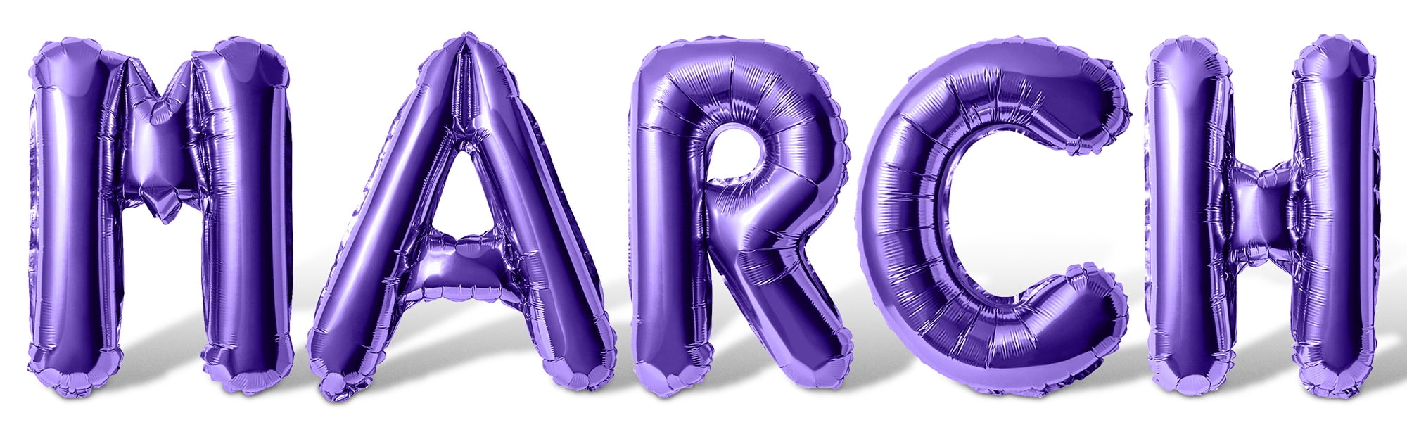 Letter Balloons - MARCH 16" Inch Alphabet Letters Foil Mylar Balloon ...