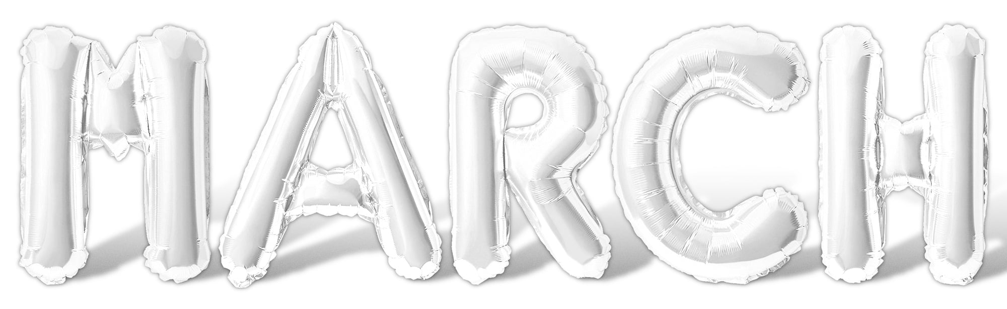 Letter Balloons - MARCH 16" Inch Alphabet Letters Foil Mylar Balloon ...