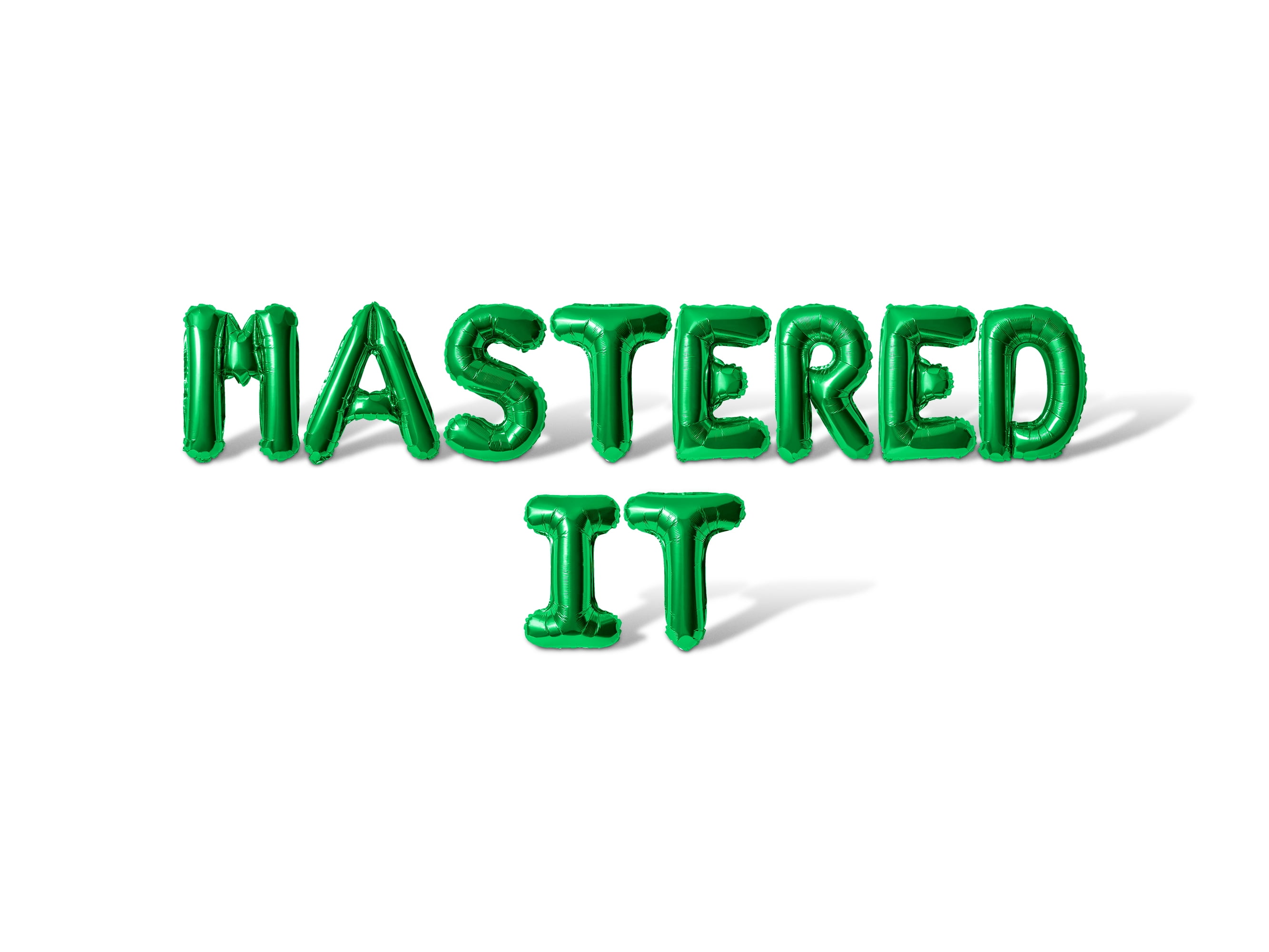 Letter Balloons - MASTERED IT 16" Inch Alphabet Letters Foil Mylar ...