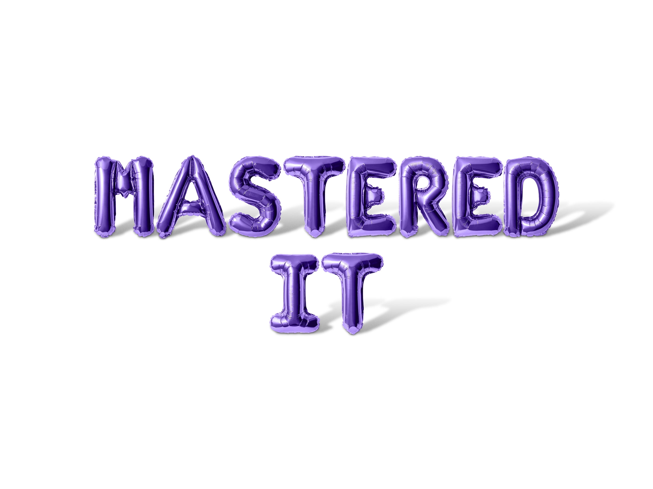Letter Balloons - MASTERED IT 16" Inch Alphabet Letters Foil Mylar ...