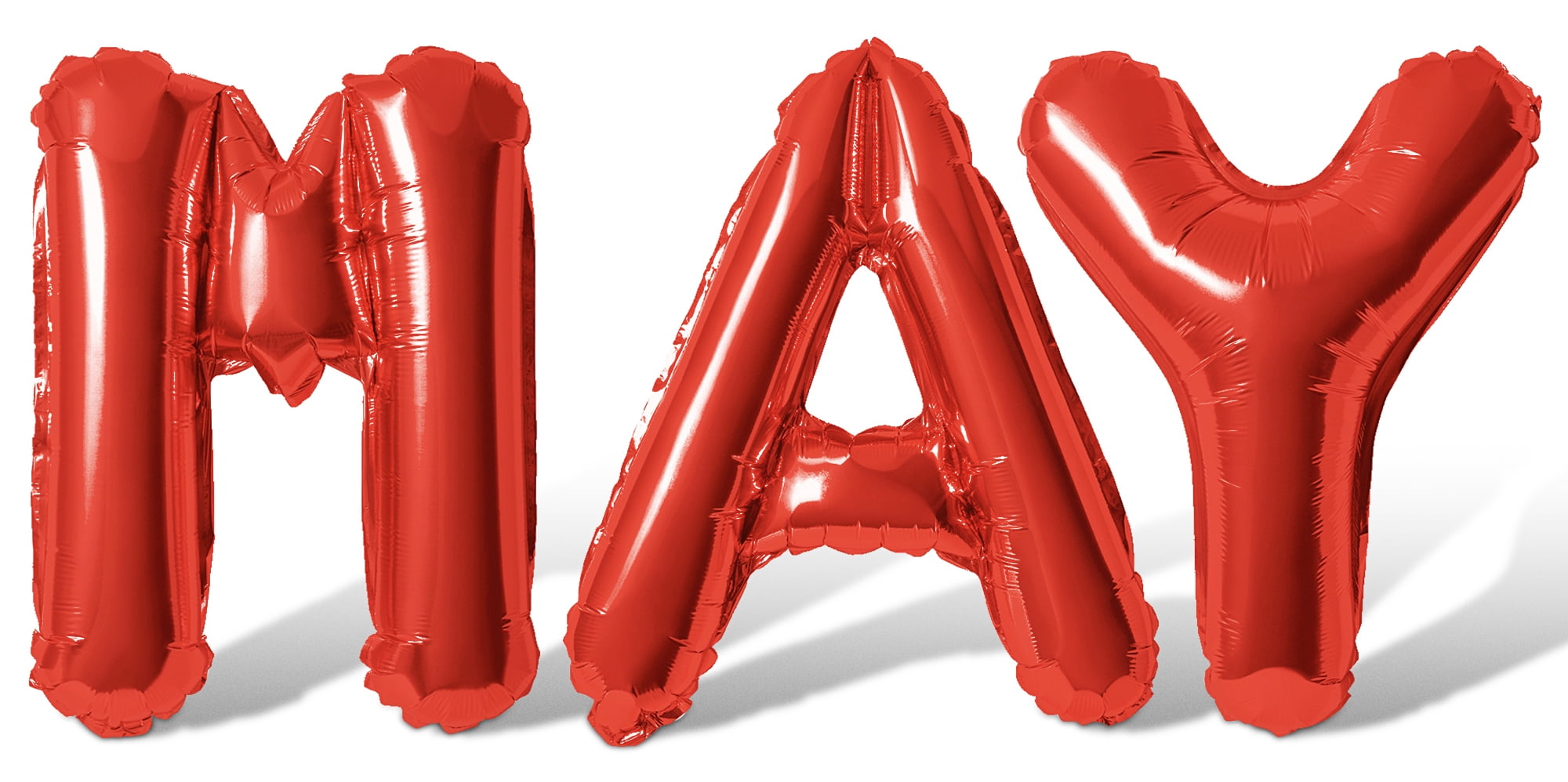 Letter Balloons - MAY 16" Inch Alphabet Letters Foil Mylar Balloon May ...