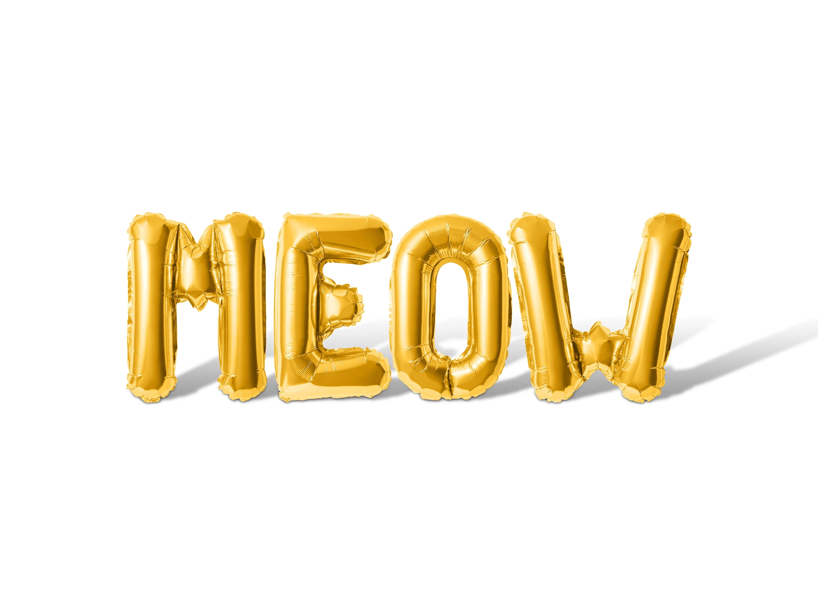Letter Balloons - MEOW 16" Inch Alphabet Letters Foil Mylar Balloon ...