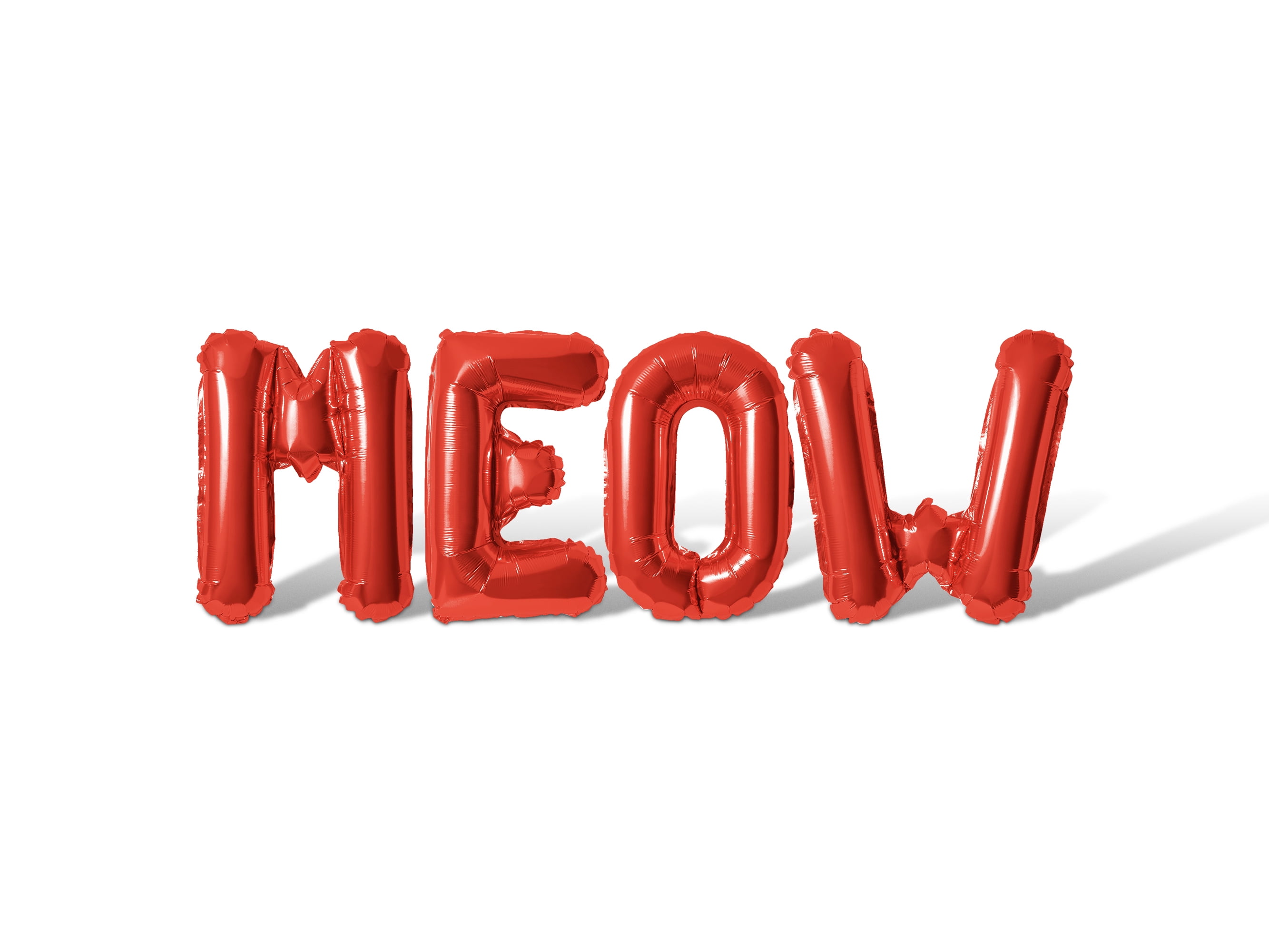 Letter Balloons - MEOW 16" Inch Alphabet Letters Foil Mylar Balloon ...