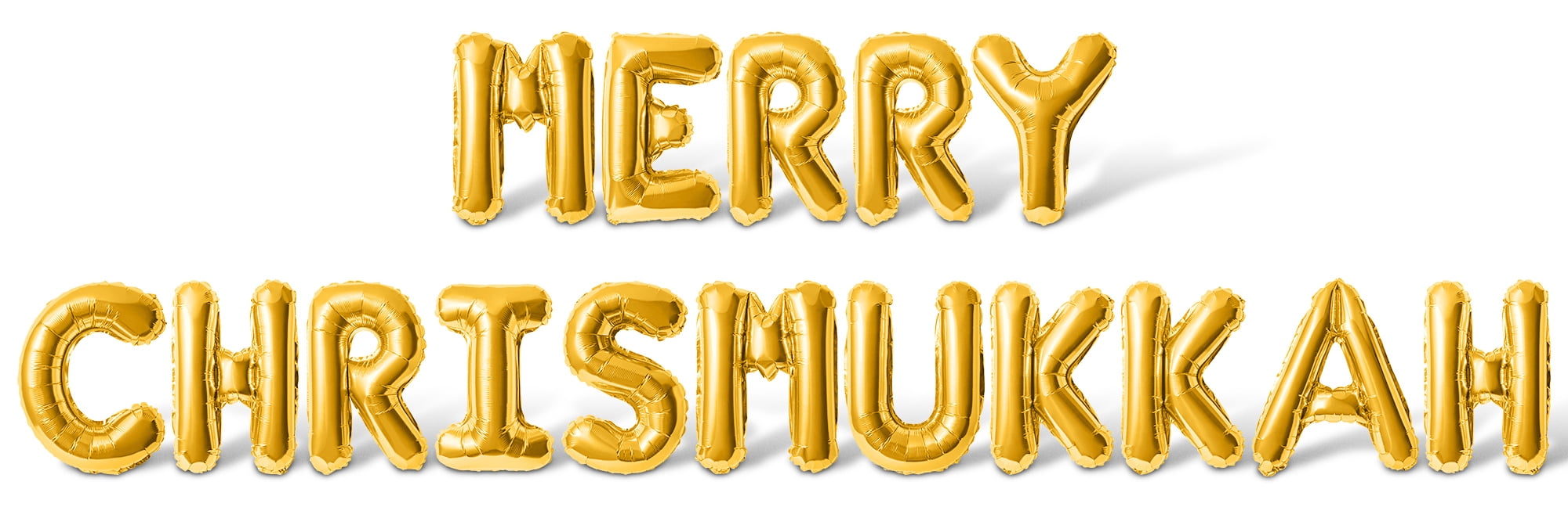 Letter Balloons - MERRY CHRISMUKKAH 16" Inch Alphabet Letters Foil ...