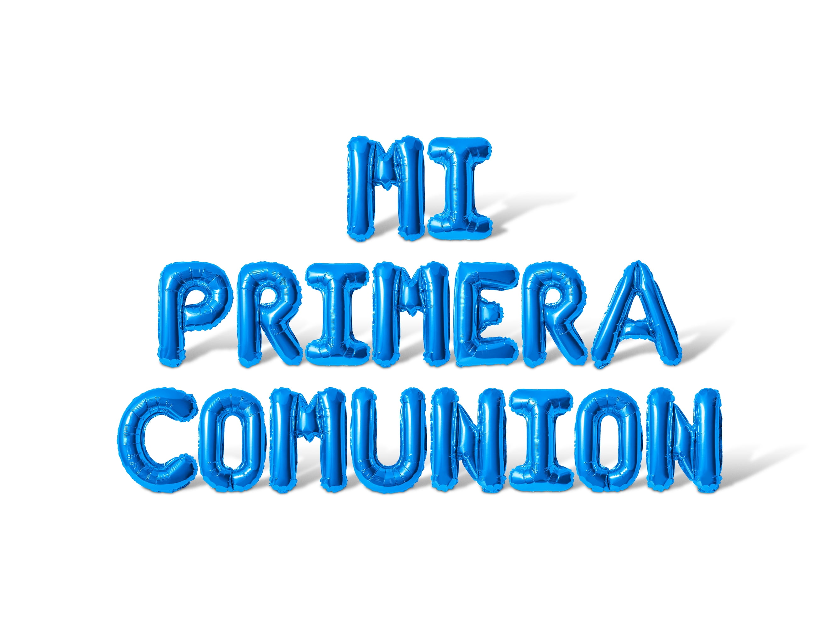 Letter Balloons - MI PRIMERA COMUNION 16" Inch Alphabet Letters Foil ...