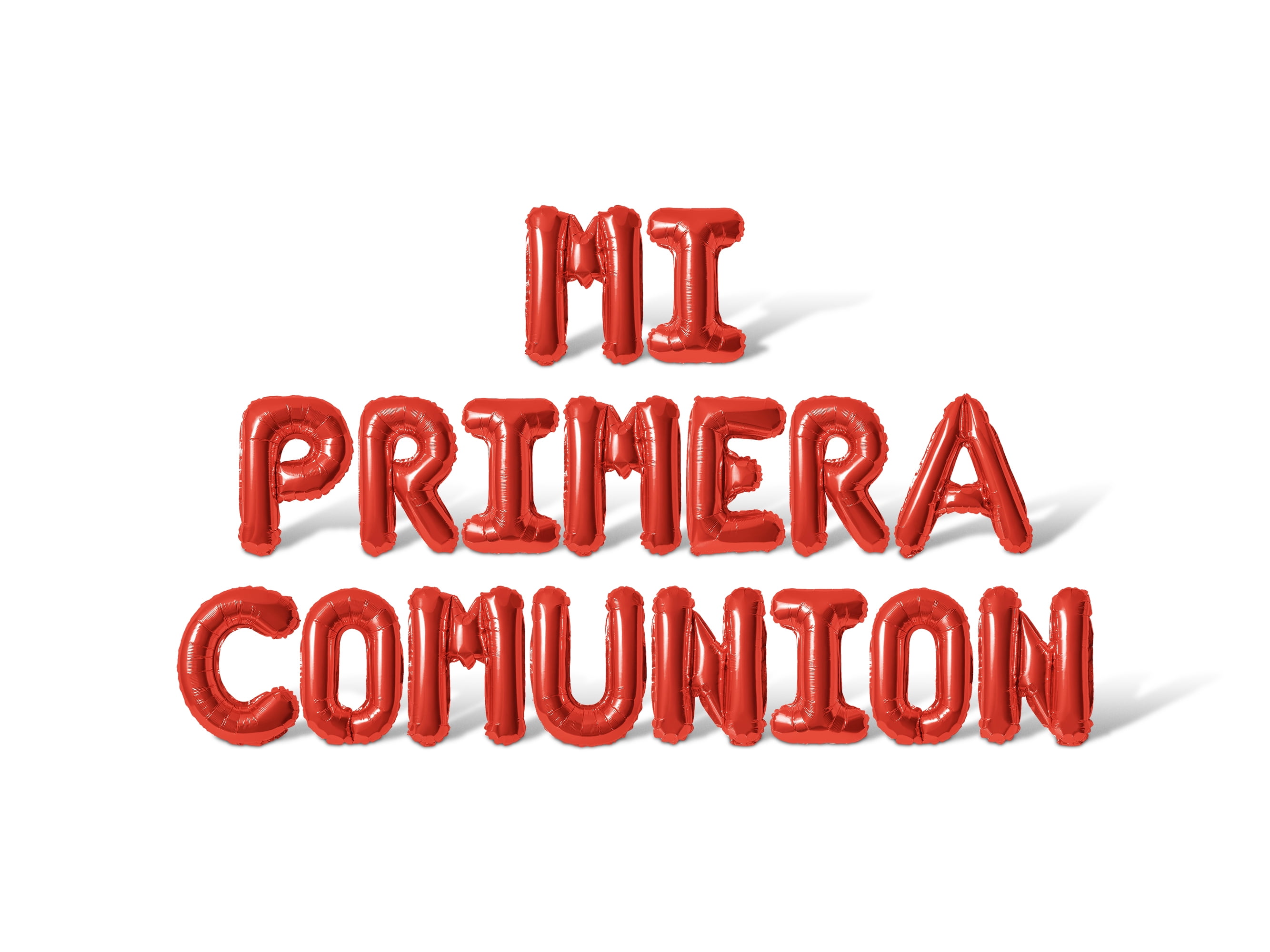 Letter Balloons - MI PRIMERA COMUNION 16" Inch Alphabet Letters Foil ...