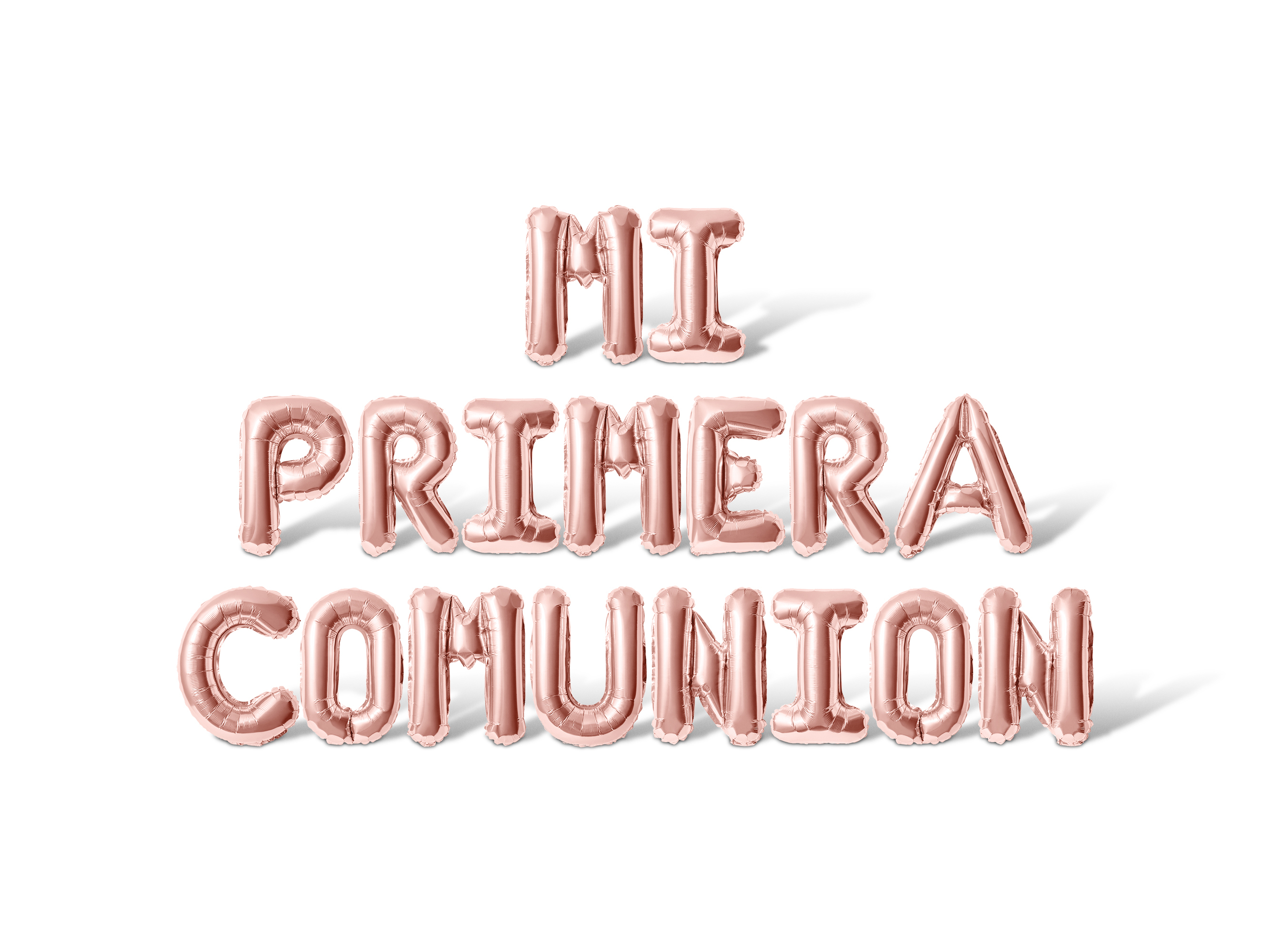 Letter Balloons - MI PRIMERA COMUNION 16" Inch Alphabet Letters Foil ...