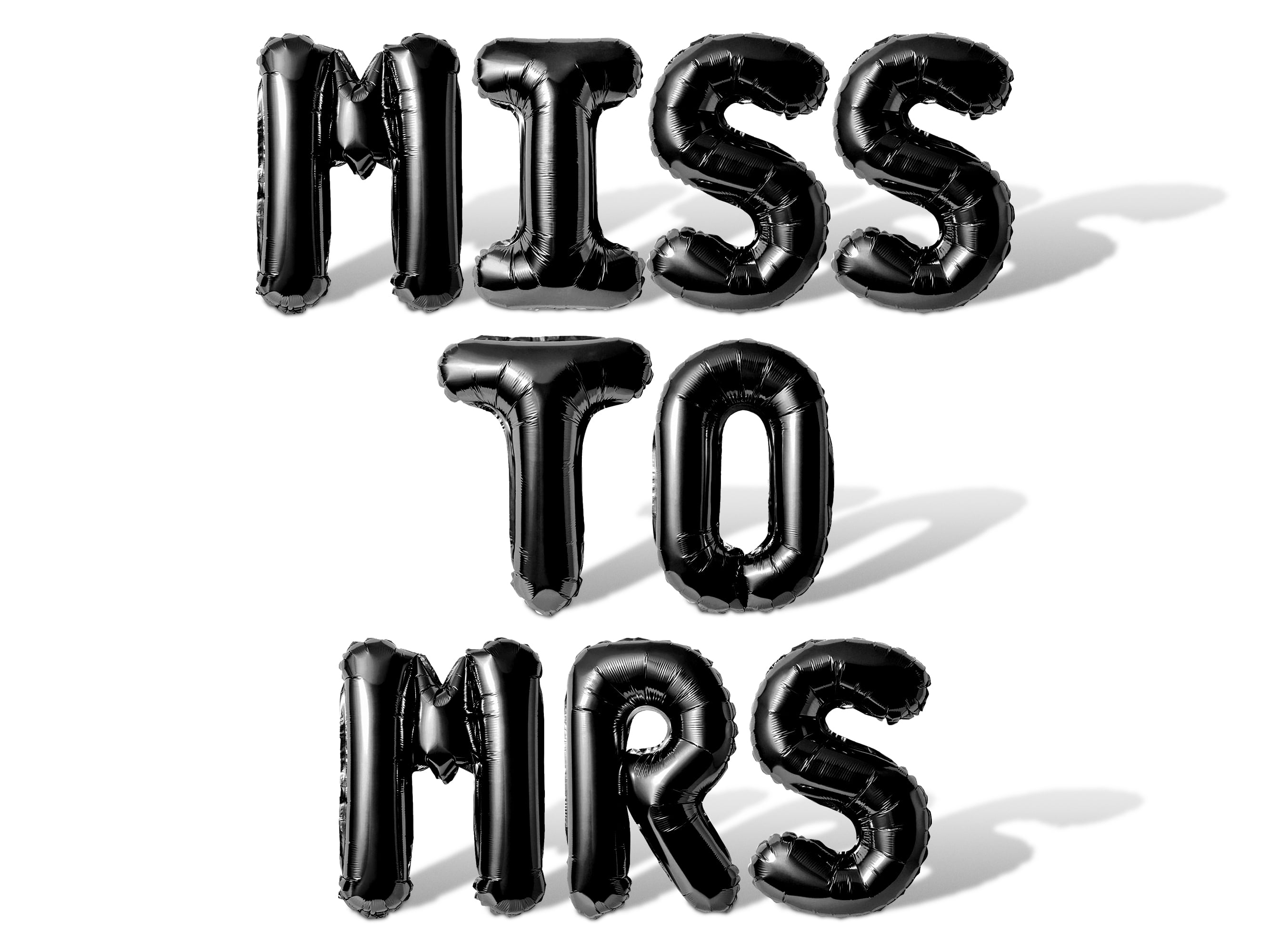 Letter Balloons - MISS TO MRS 16" Inch Alphabet Letters Foil Mylar ...