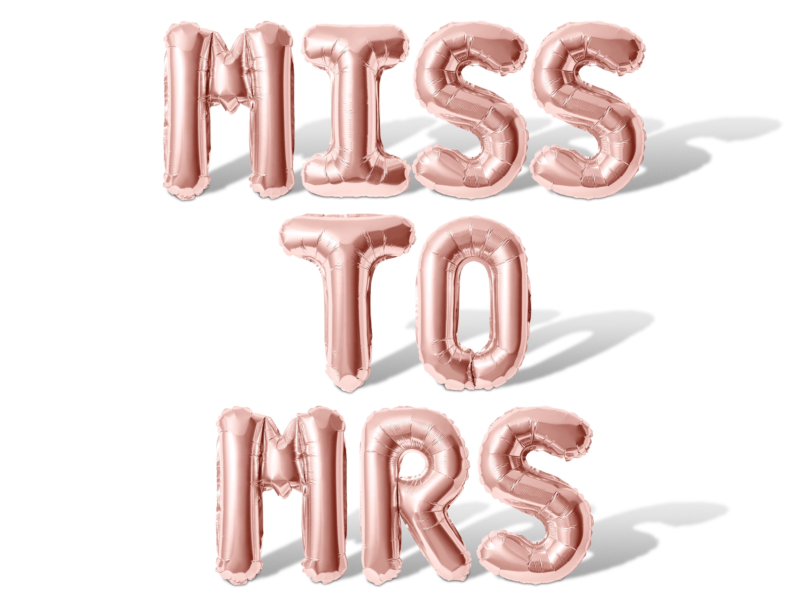 Letter Balloons - MISS TO MRS 16" Inch Alphabet Letters Foil Mylar ...
