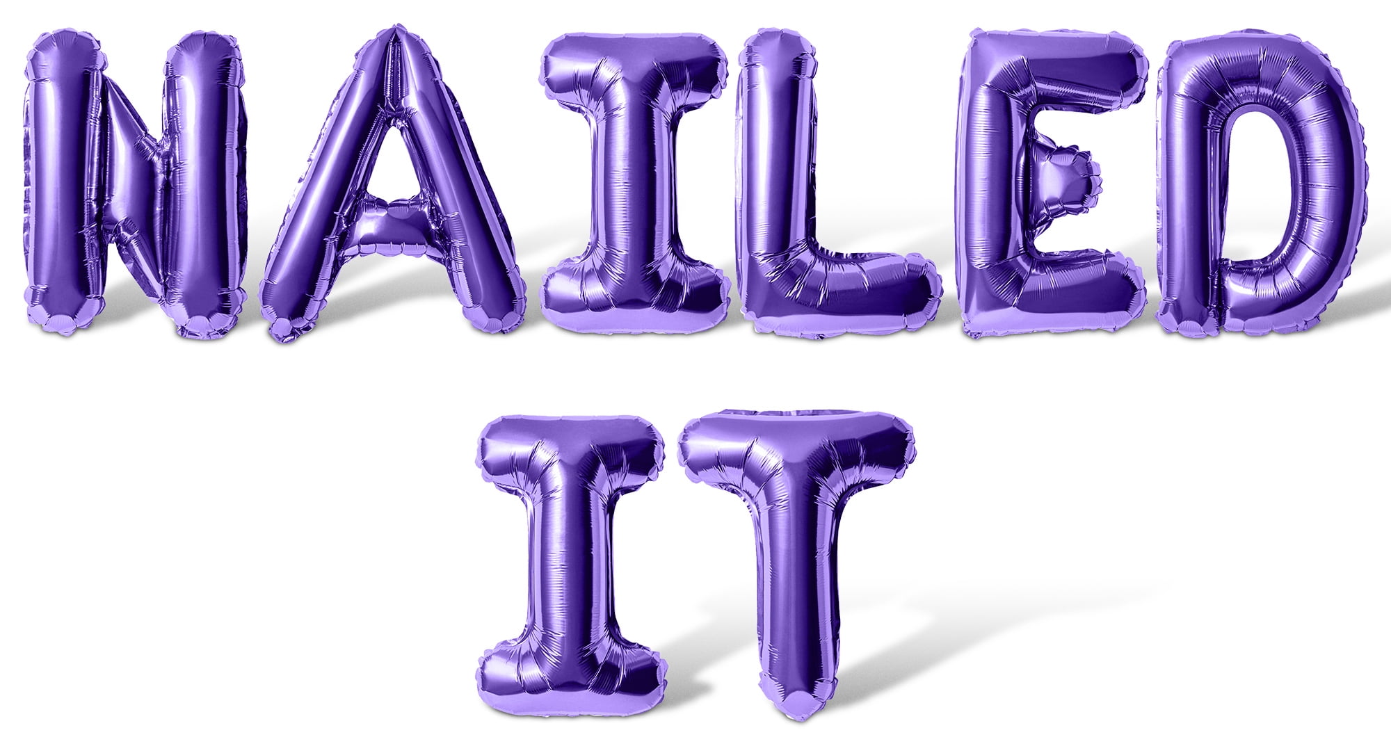 Letter Balloons - NAILED IT 16" Inch Alphabet Letters Foil Mylar ...