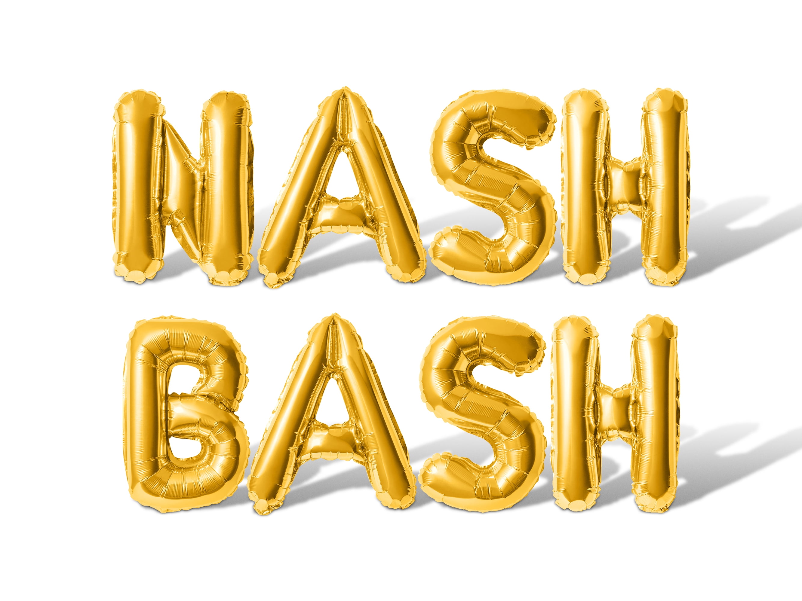 Letter Balloons - NASH BASH 16" Inch Alphabet Letters Foil Mylar ...