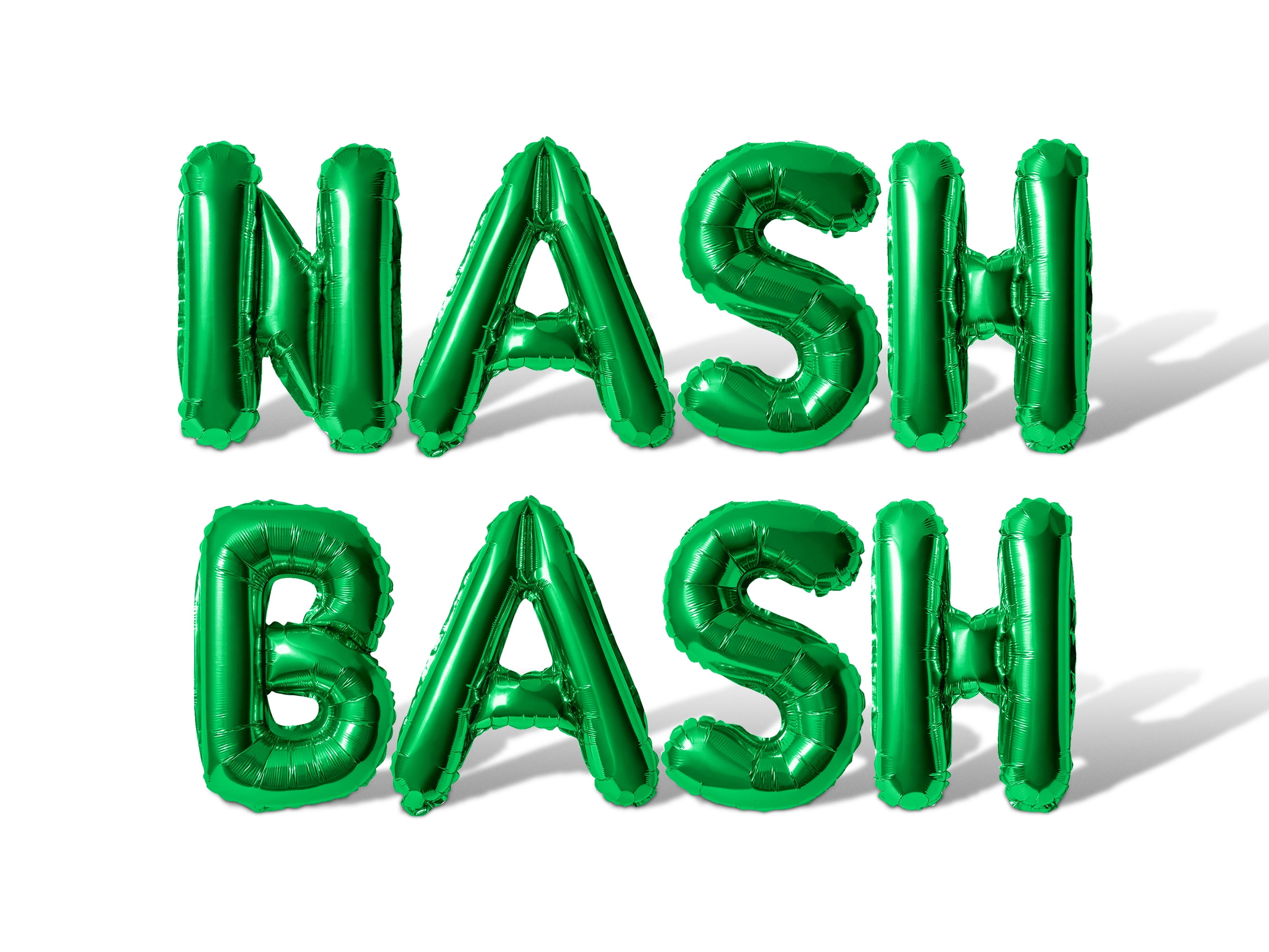 Letter Balloons - NASH BASH 16" Inch Alphabet Letters Foil Mylar ...