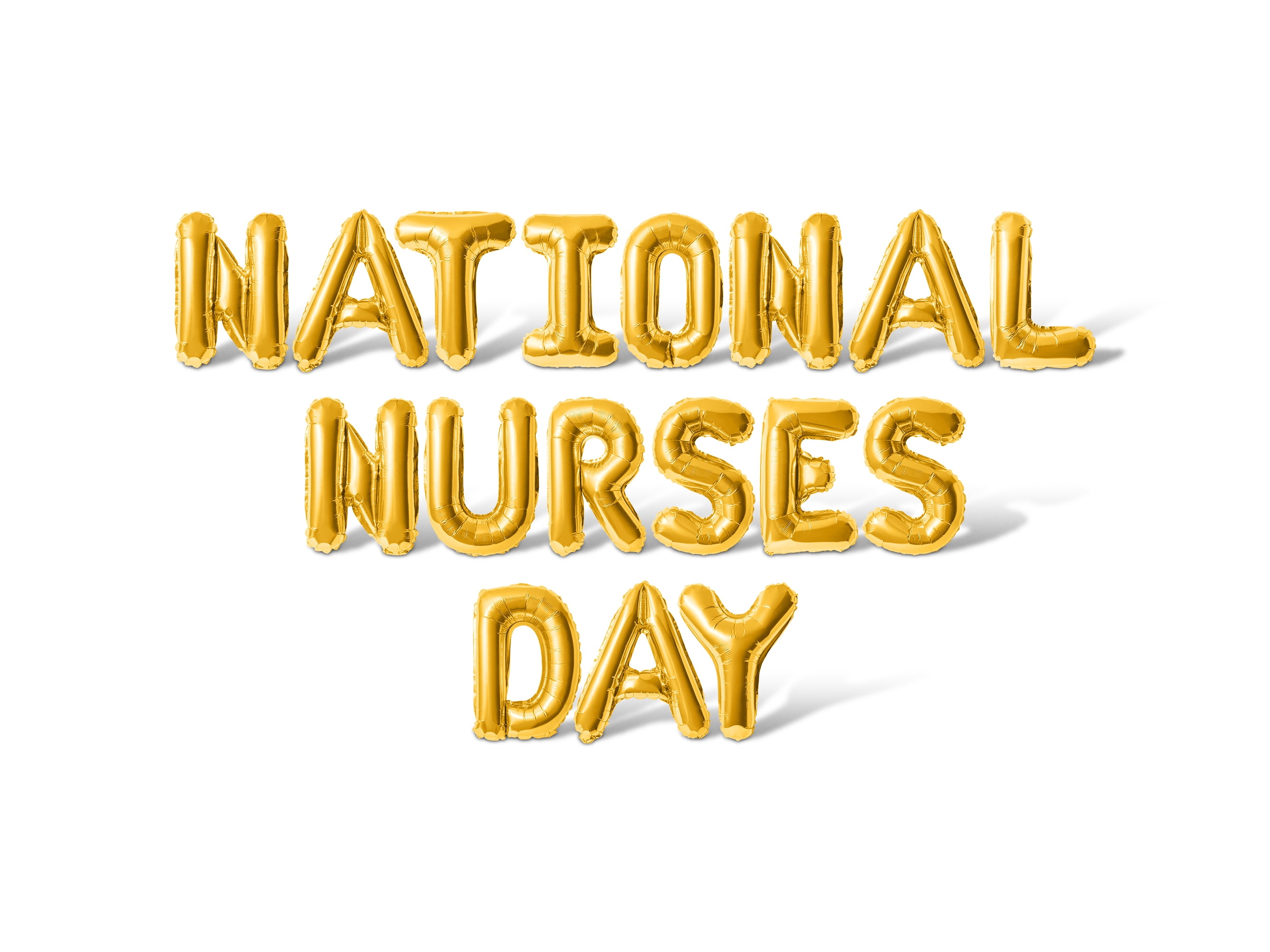 Letter Balloons - NATIONAL NURSES DAY 16" Inch Alphabet Letters Foil ...