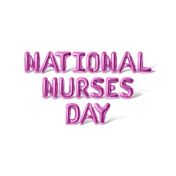 Letter Balloons - NATIONAL NURSES DAY 16" Inch Alphabet Letters Foil ...