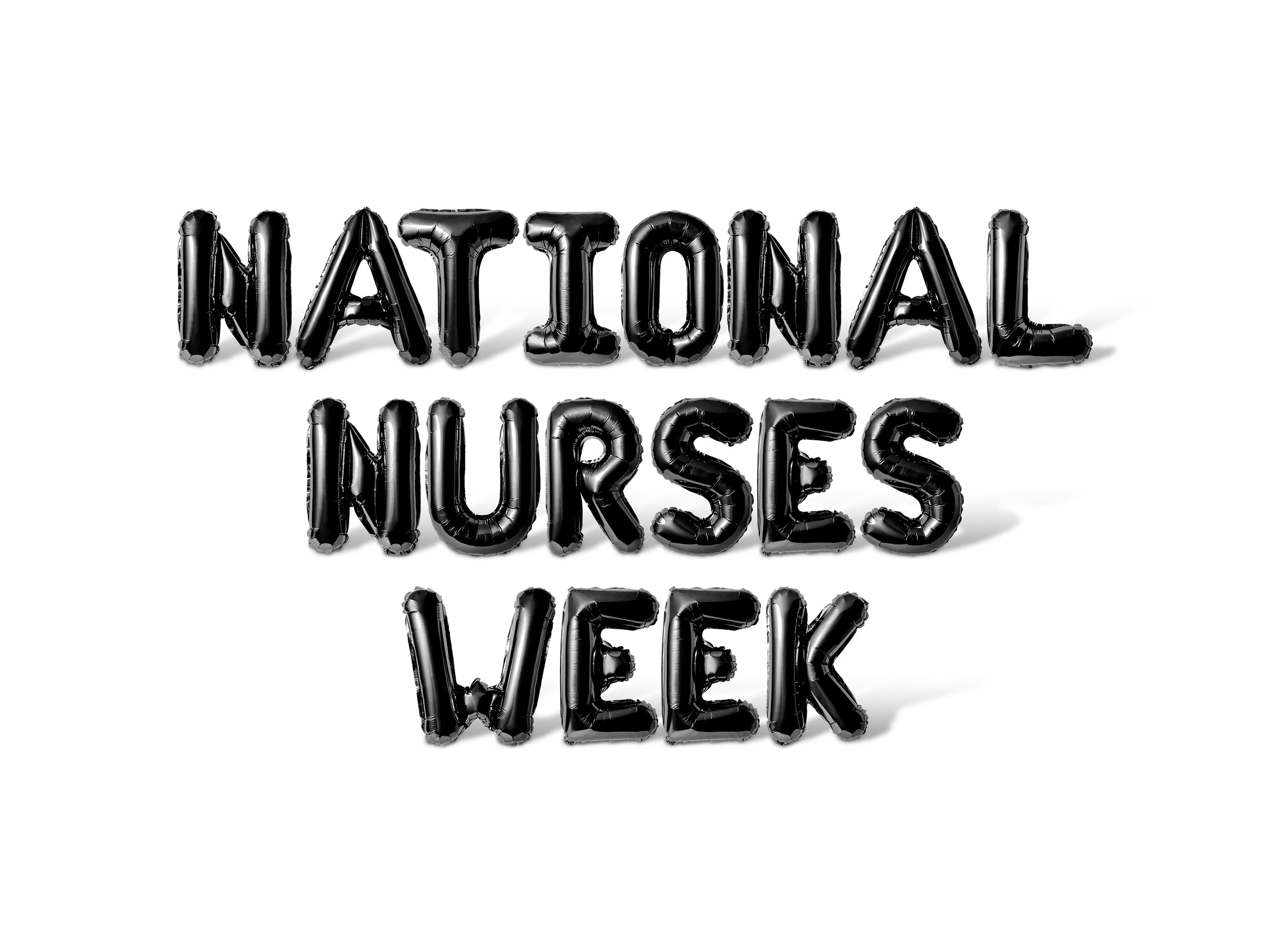 Letter Balloons - NATIONAL NURSES WEEK 16" Inch Alphabet Letters Foil ...