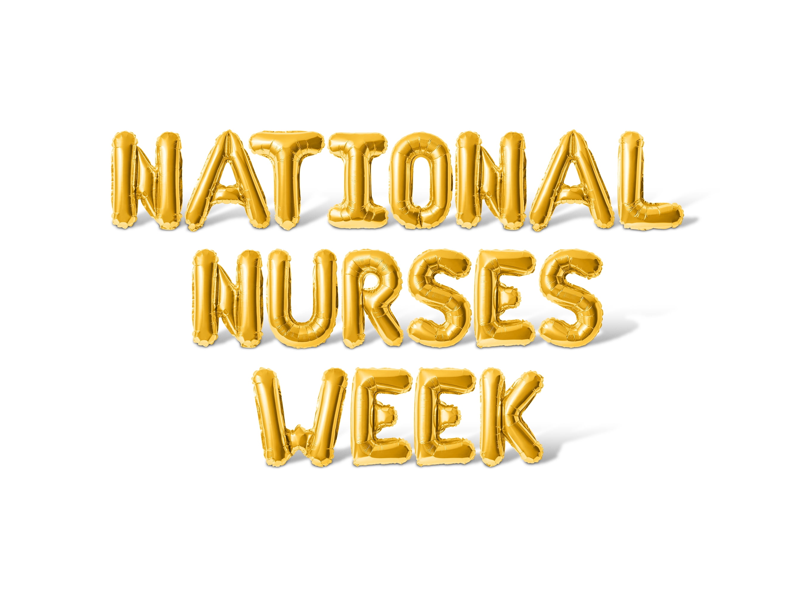 Letter Balloons - NATIONAL NURSES WEEK 16" Inch Alphabet Letters Foil ...
