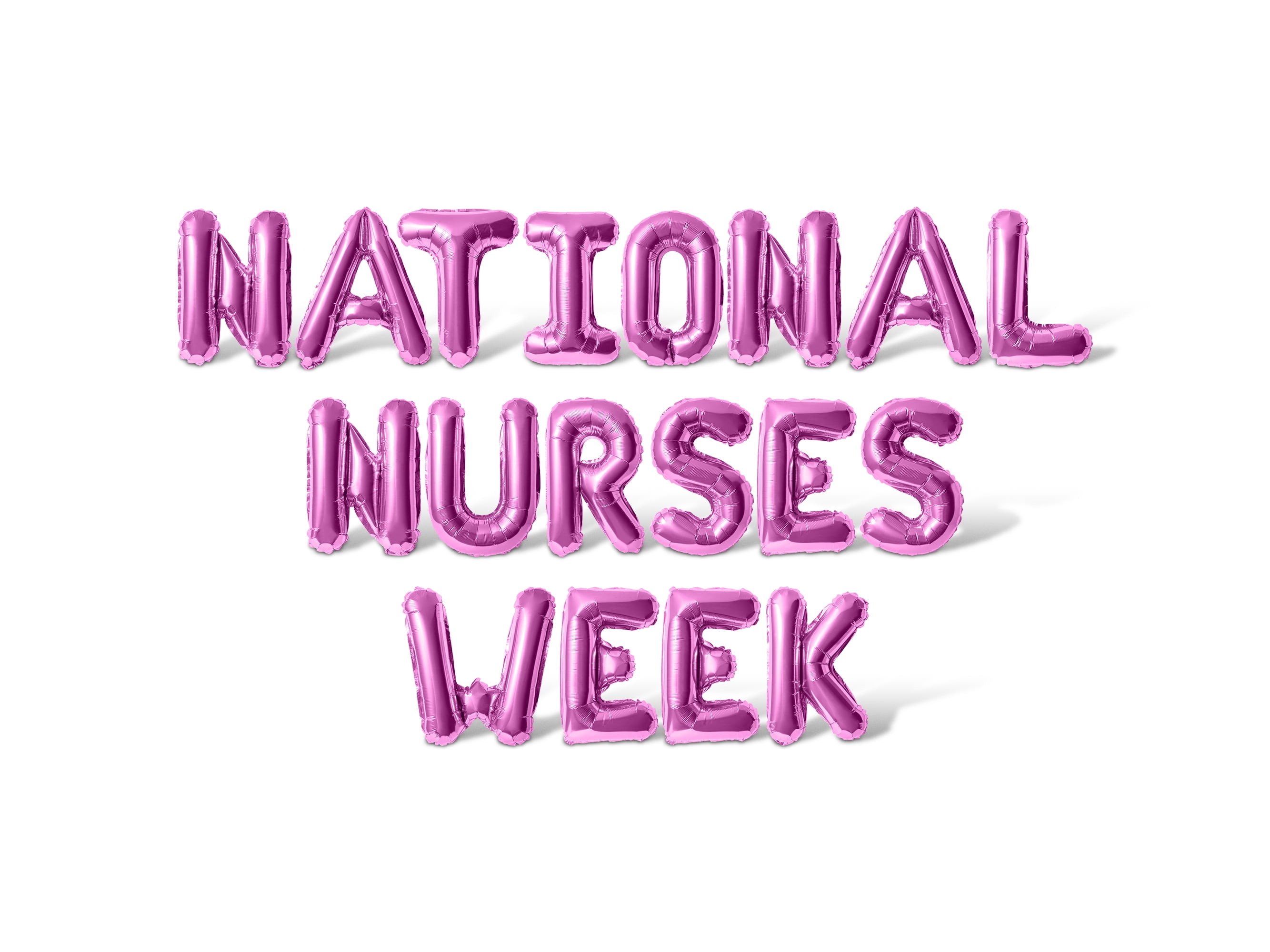 Letter Balloons - NATIONAL NURSES WEEK 16" Inch Alphabet Letters Foil ...